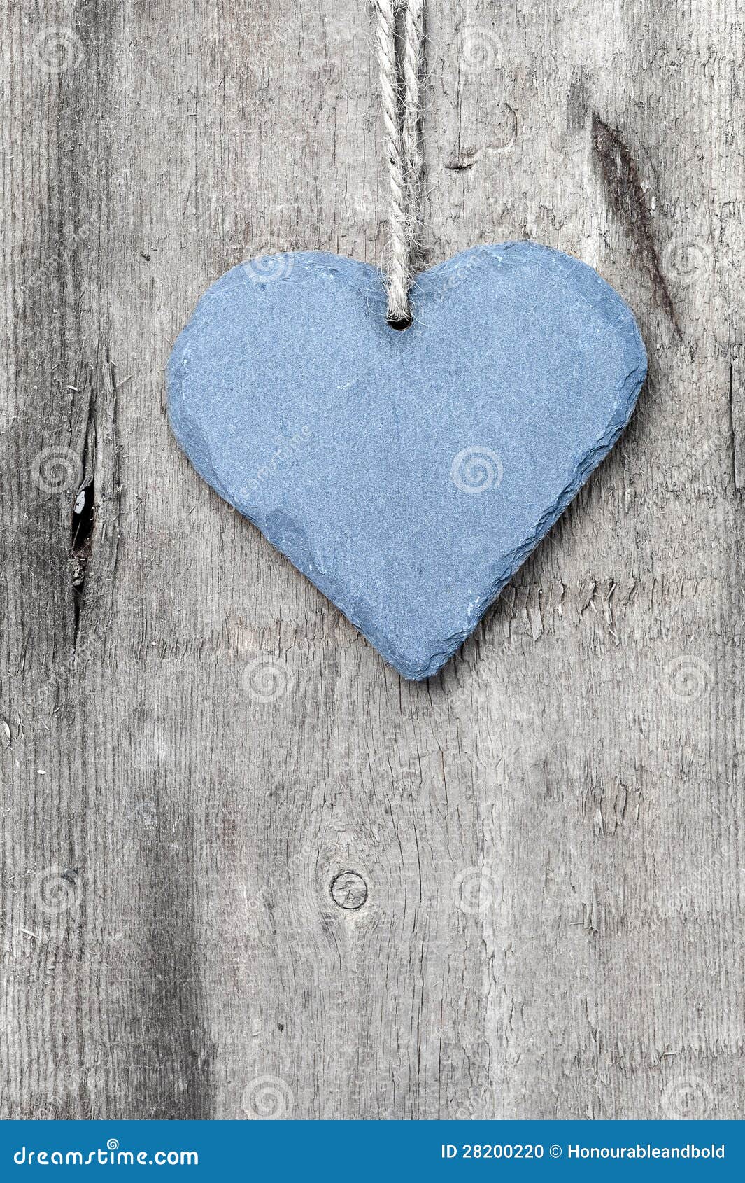 Valentine S Day Love Heart on Rustic Style Background Stock Photo ...