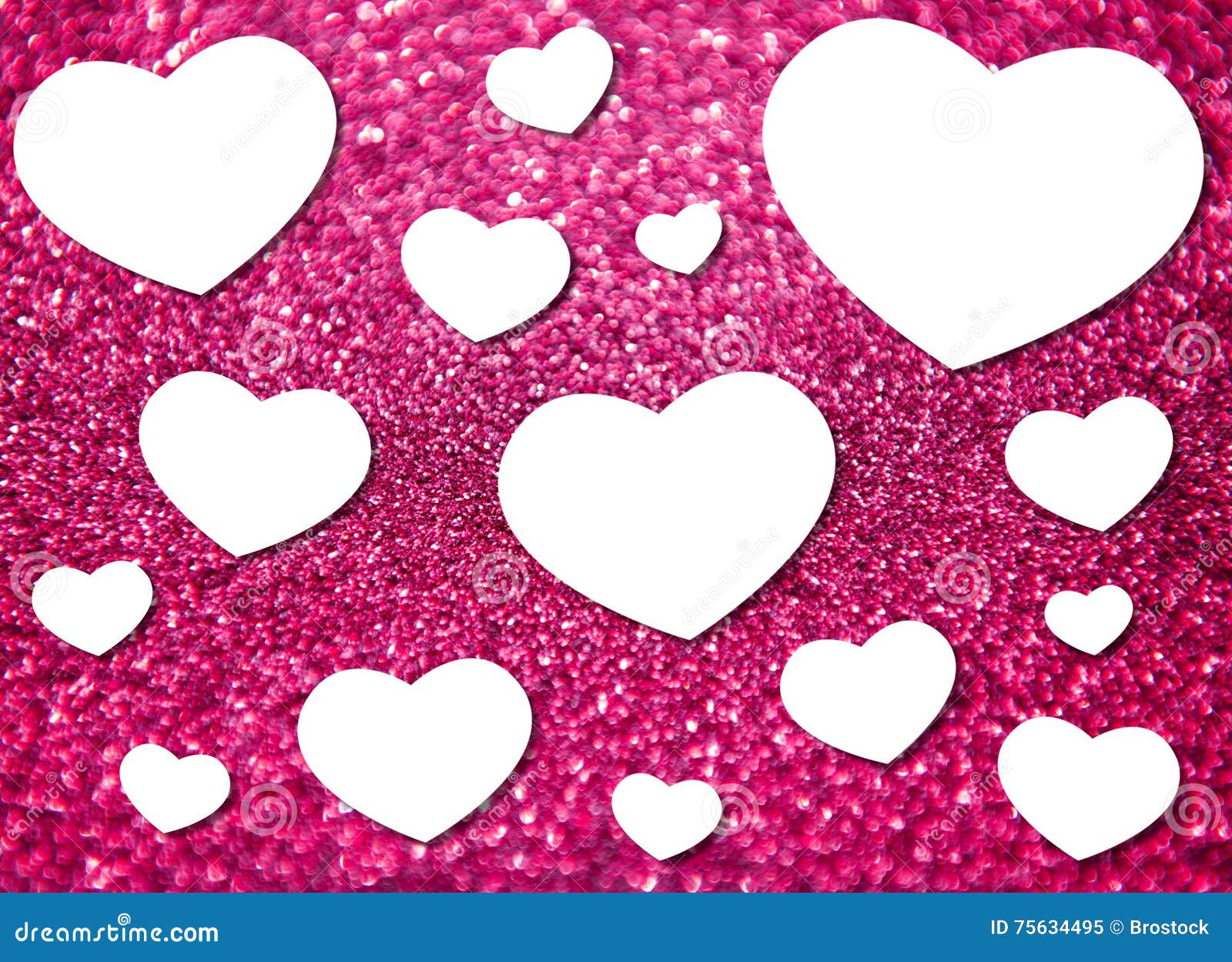 Valentine S Day with Multiple Hearts Shape Stock Image - Image of ...