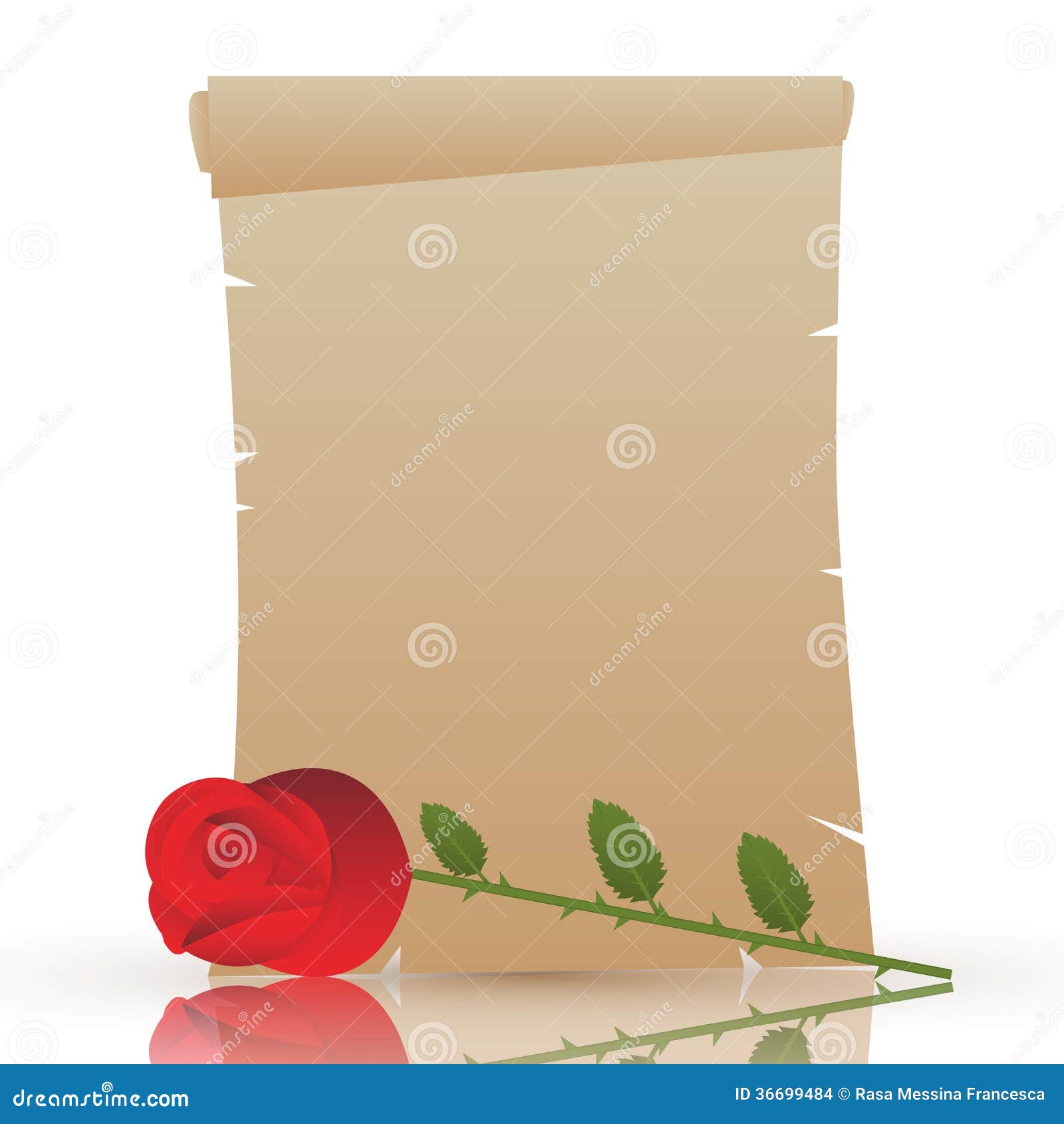 Valentines day parchment stock vector. Illustration of greeting - 36699484