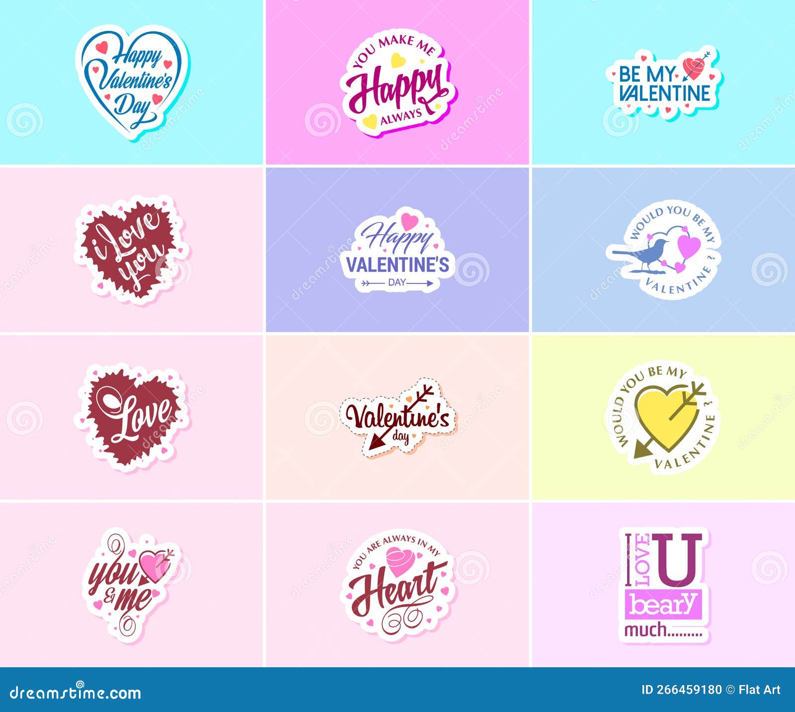 Valentine S Day Sticker: a Time for Love and Stunning Visuals Stock ...