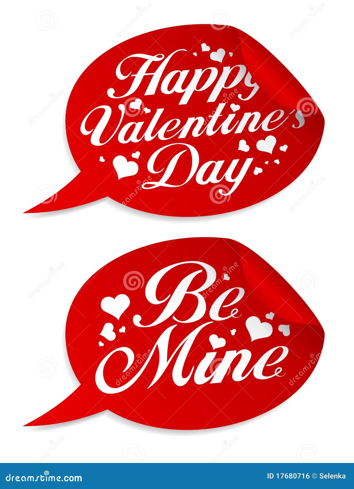 Valentine`s day stickers. stock vector. Illustration of happy - 17680716