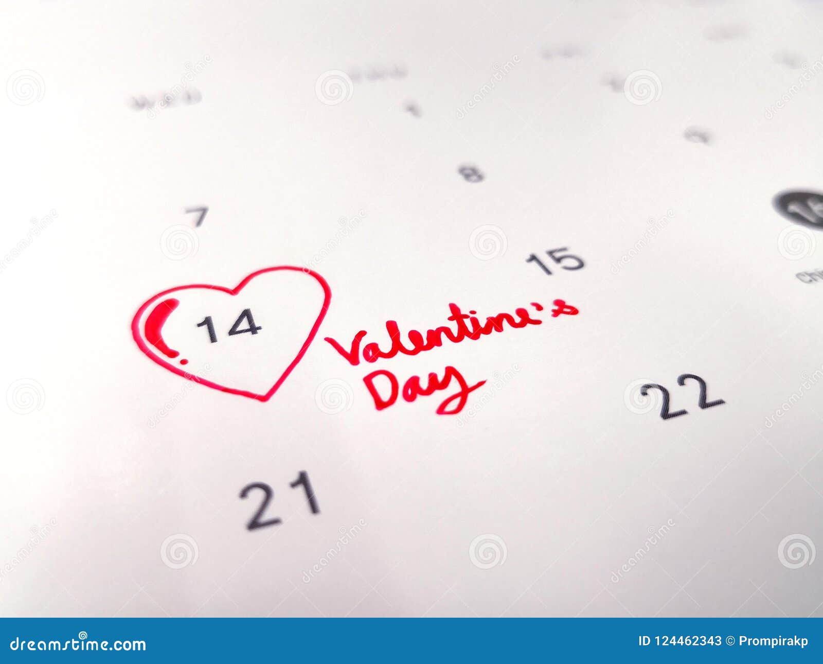 Valentine`s Day Write Reminder on Calendar Stock Image - Image of ... Valentine`s Day Write Reminder on Calendar Stock Image - Image of ...