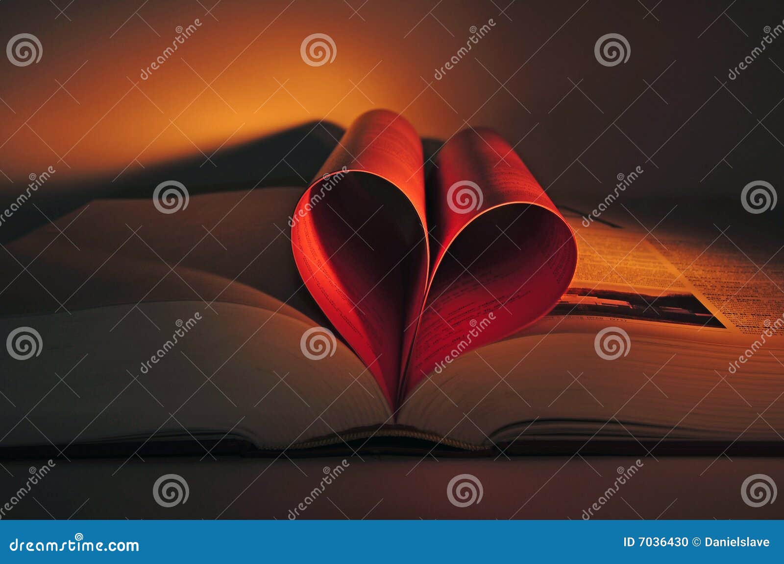 Valentine S Heart Shaped Book Stock Photo - Image of folded, book: 7036430