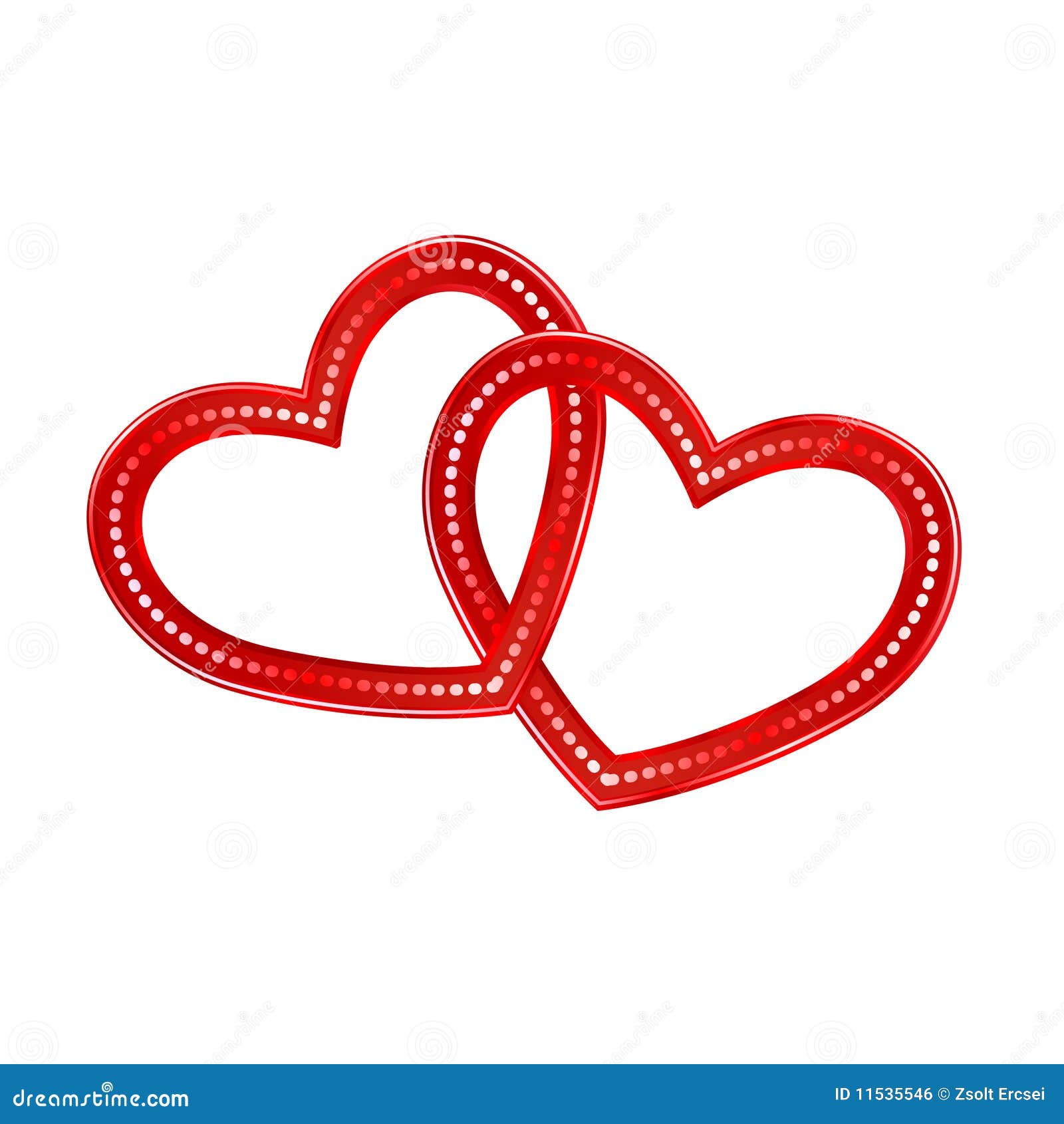 Two Hearts Connected By Net Slime Hand Drawn Vector Illustration In ...