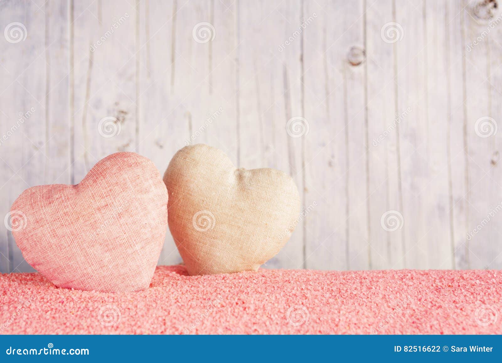 Valentine`s Hearts on a Rustic Background Stock Photo - Image of ...