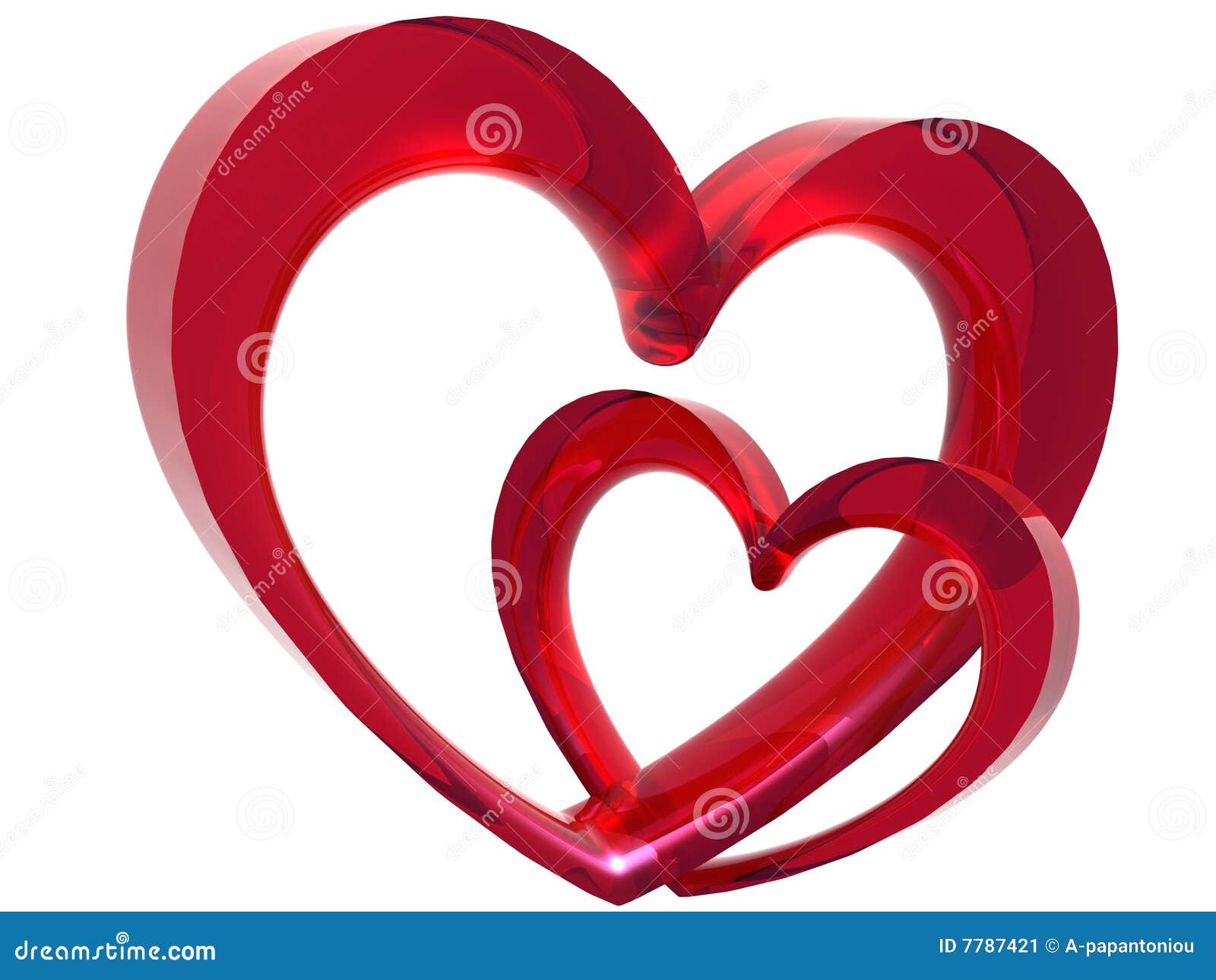 Valentine s Link stock illustration. Illustration of glass - 7787421
