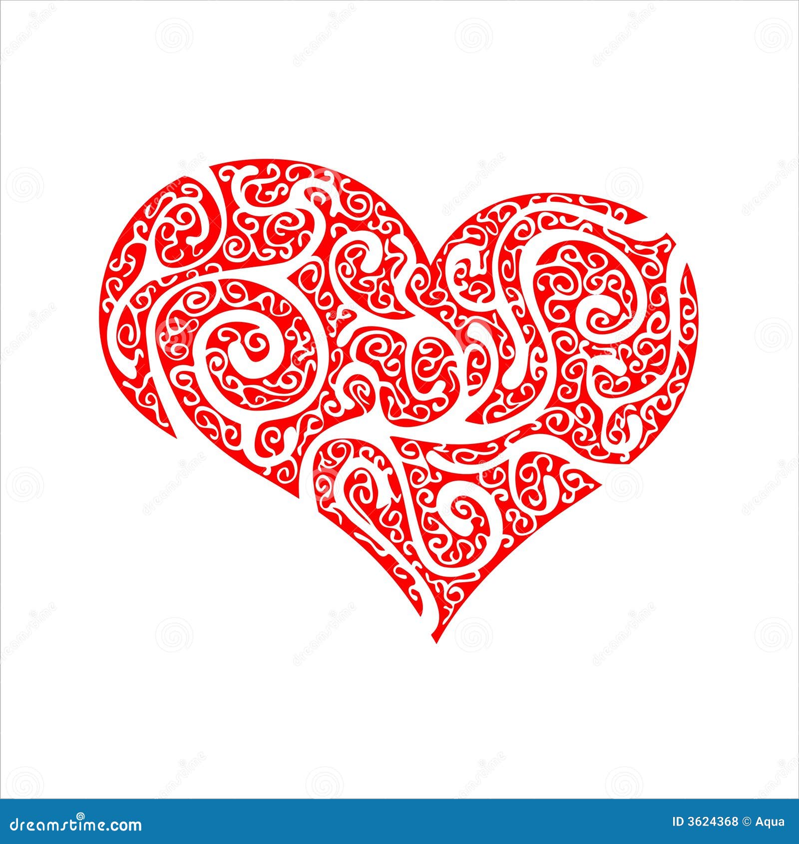 Ornate Heart Cartoon Vector | CartoonDealer.com #30405553