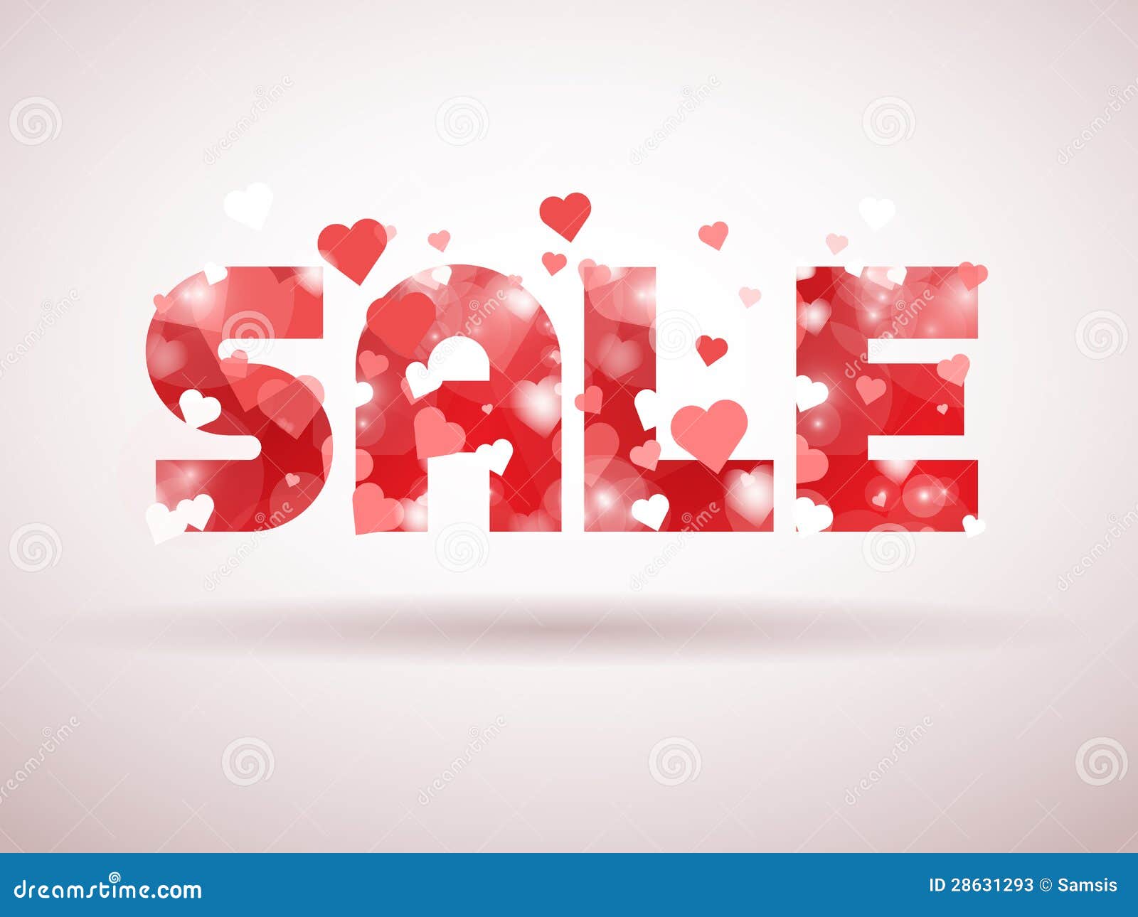 Valentine sale stock illustration. Illustration of eshop - 28631293
