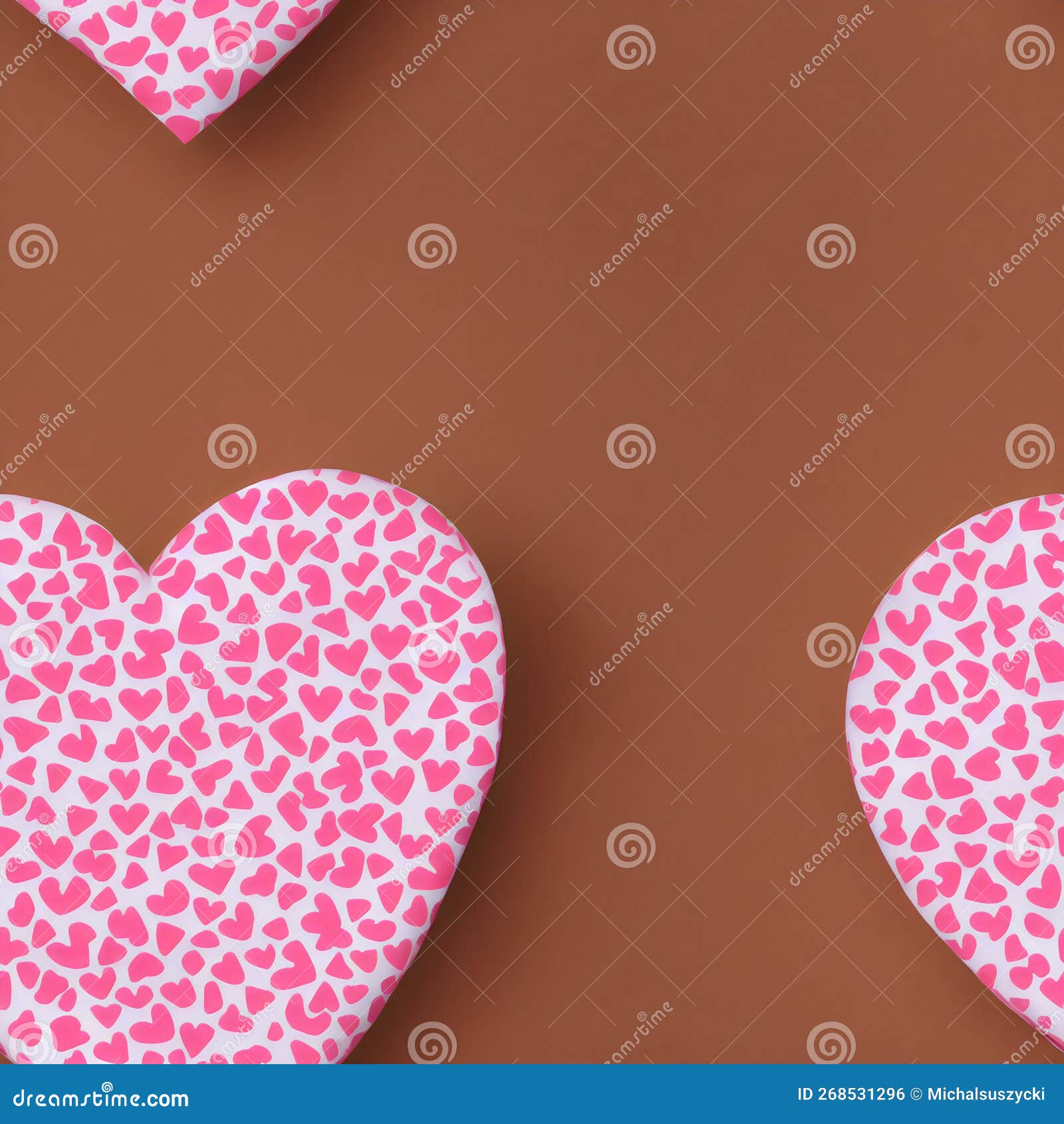 Valentine Seamless Hearts Pattern Stock Illustration - Illustration of ...
