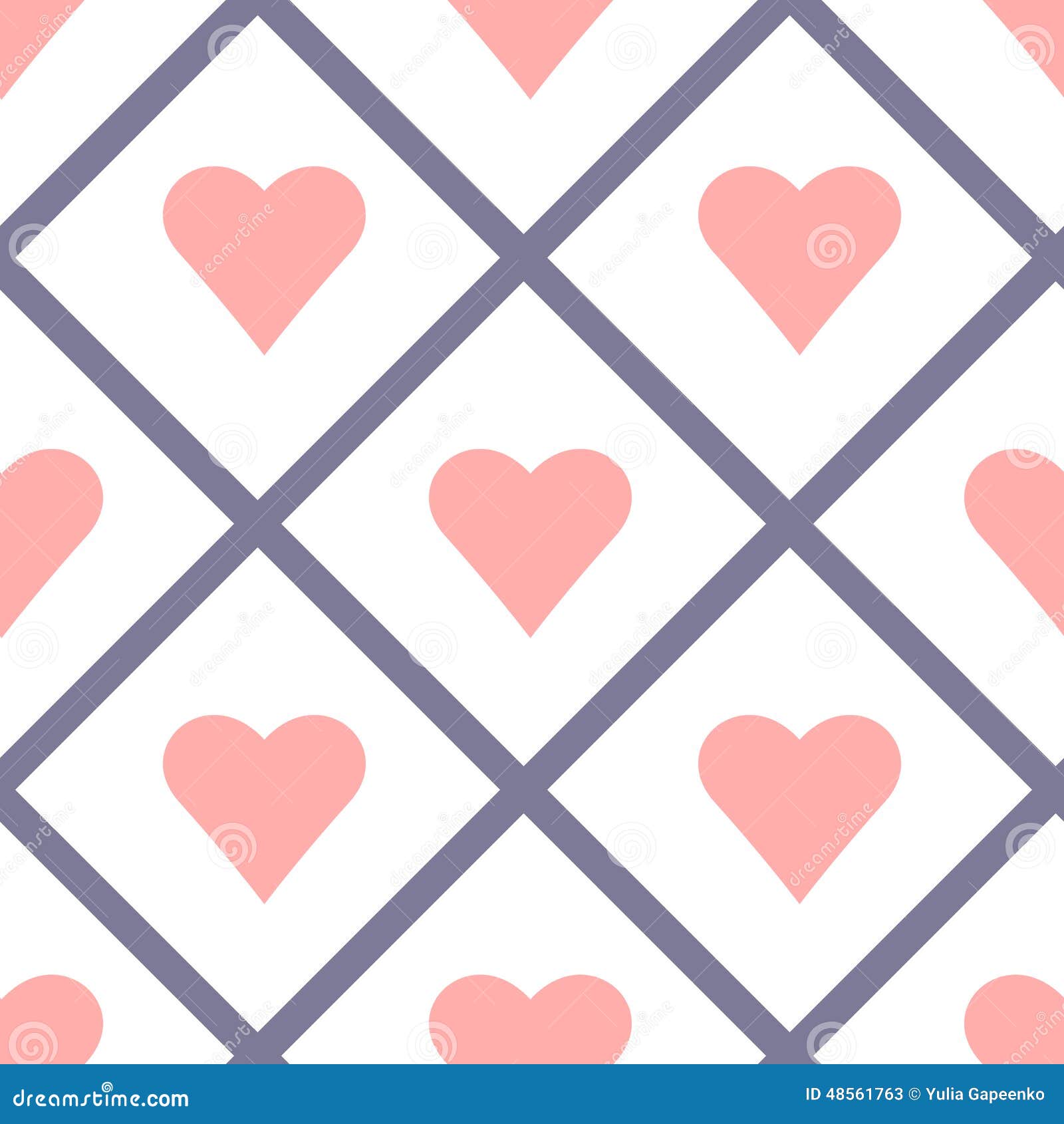 Valentine Seamless Hearts Pattern Vector Ilustración del Vector ...