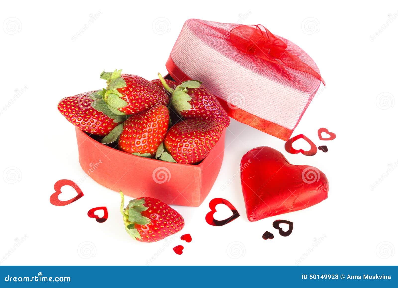 Valentine Strawberry and Heart Stock Photo - Image of macro, healthy ...