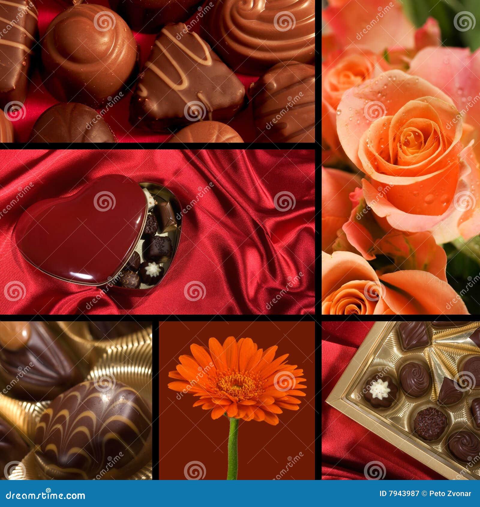 Valentine theme collage stock image. Image of gift, cherry - 7943987