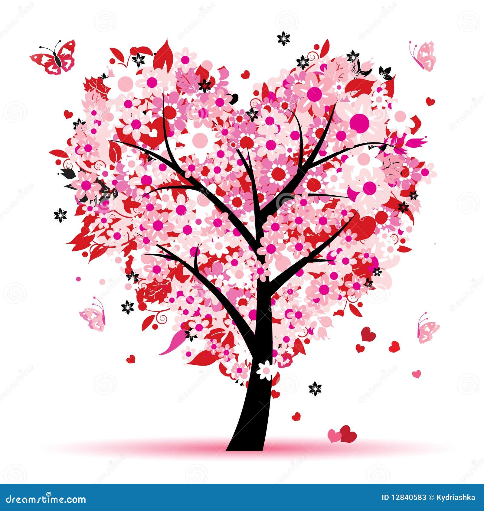 Tree Hearts And Hands People Figures Logo Vector Image | CartoonDealer ...