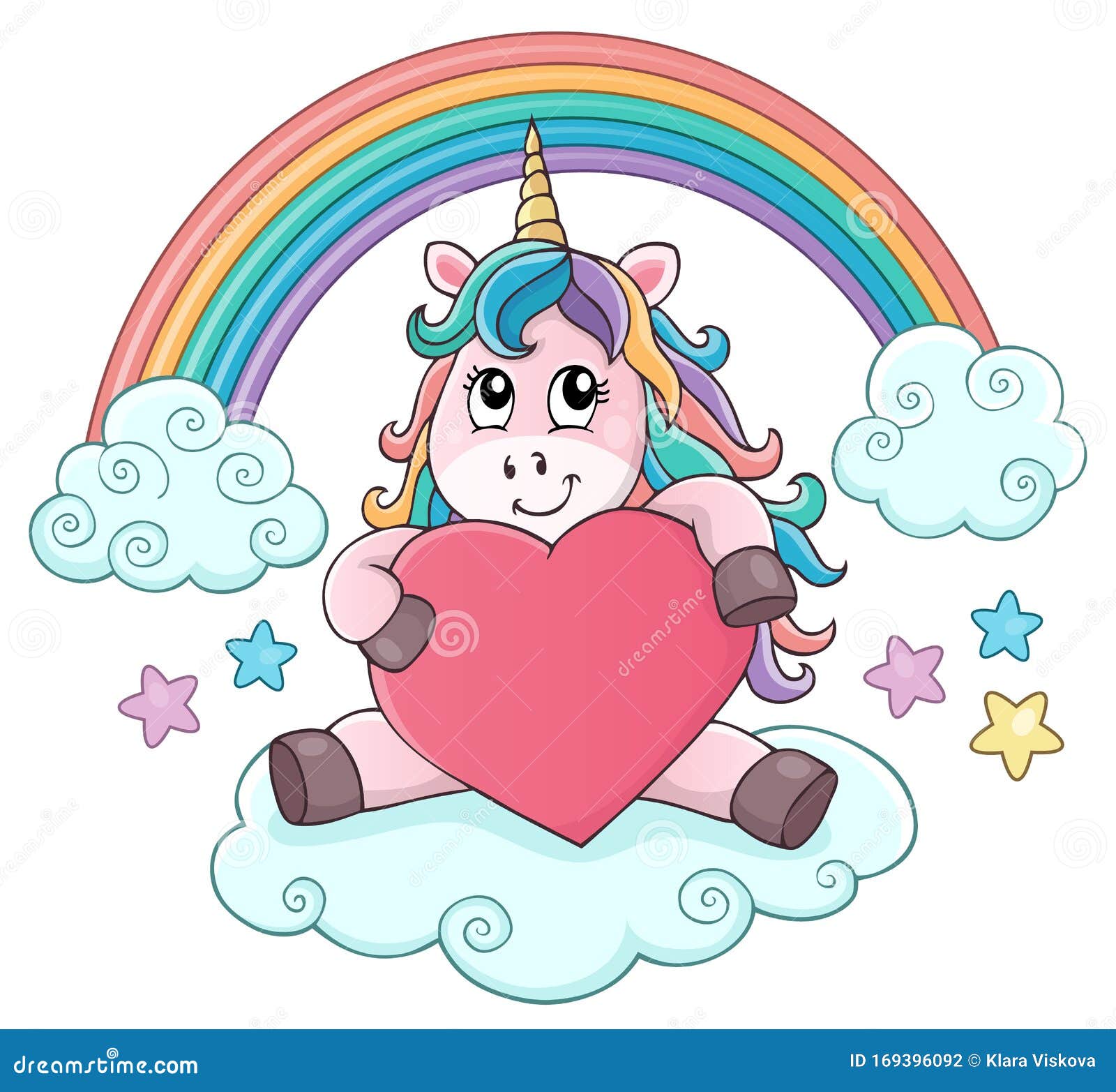 Valentine Unicorn Theme Image 3 Stock Vector - Illustration of ...