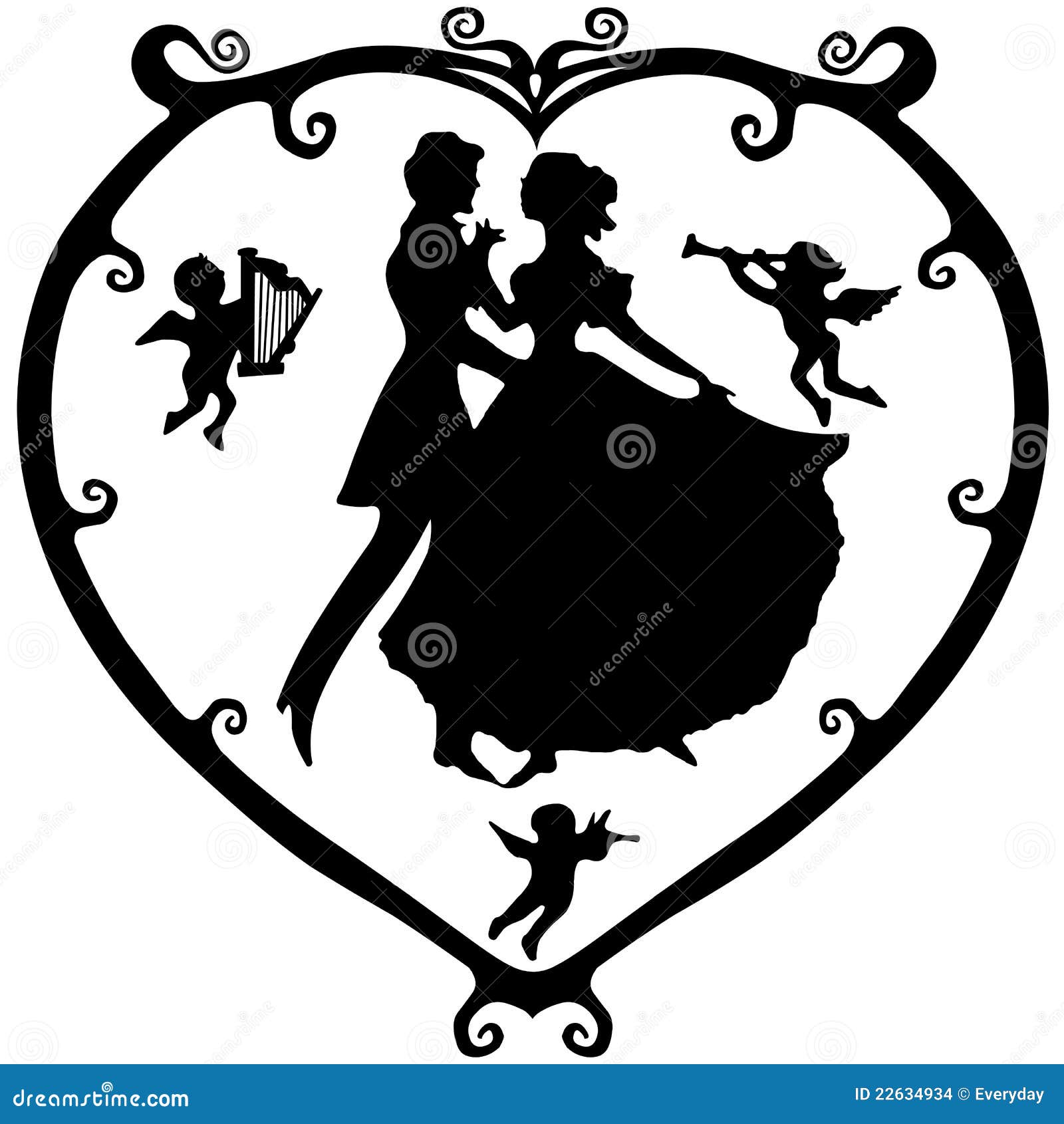 Valentine victoria stock illustration. Illustration of pattern - 22634934