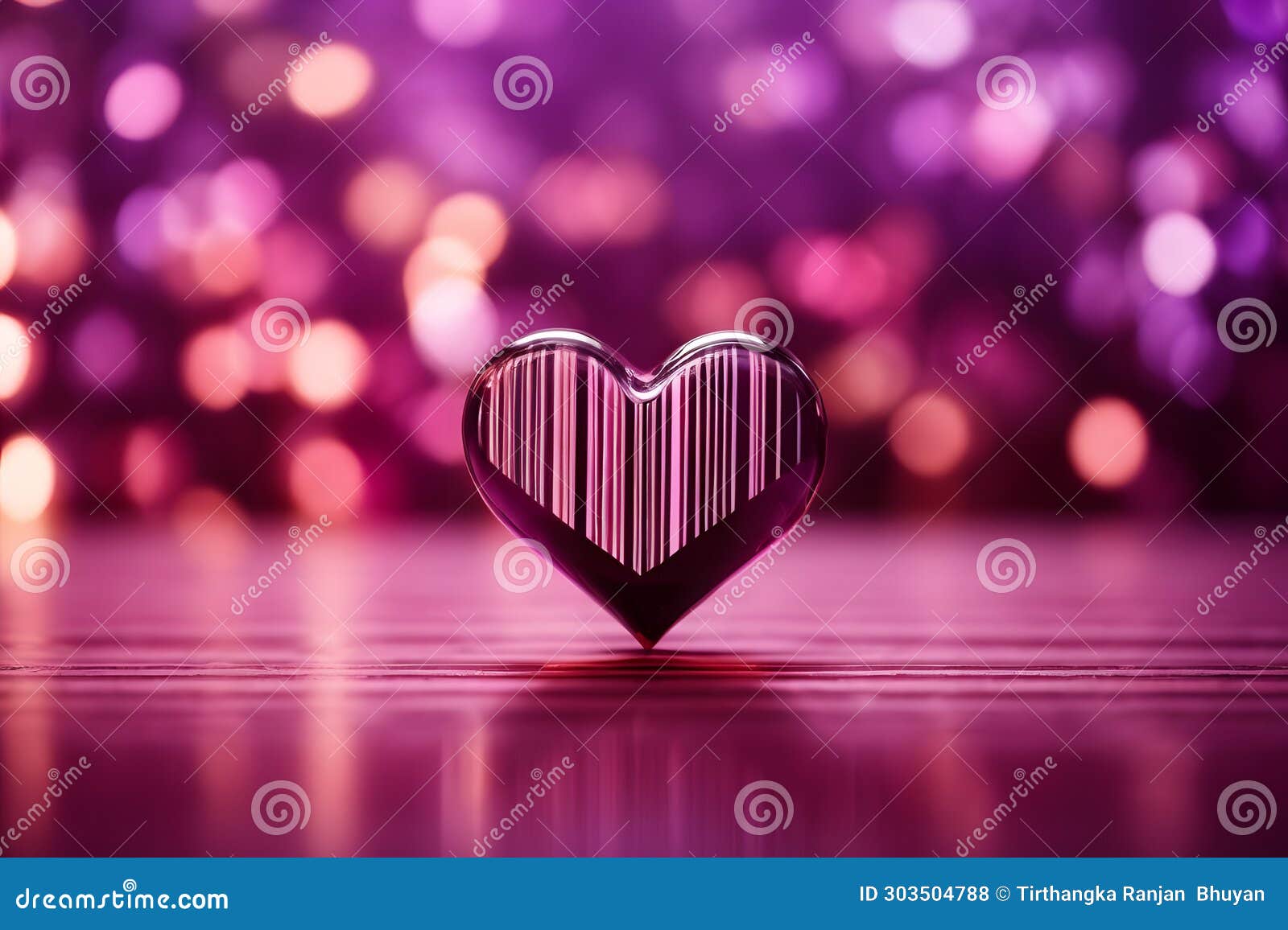 Valentine Week Background Of Images Of A Barcode Heart On A Purple And ... Valentine Week Background Of Images Of A Barcode Heart On A Purple And ...