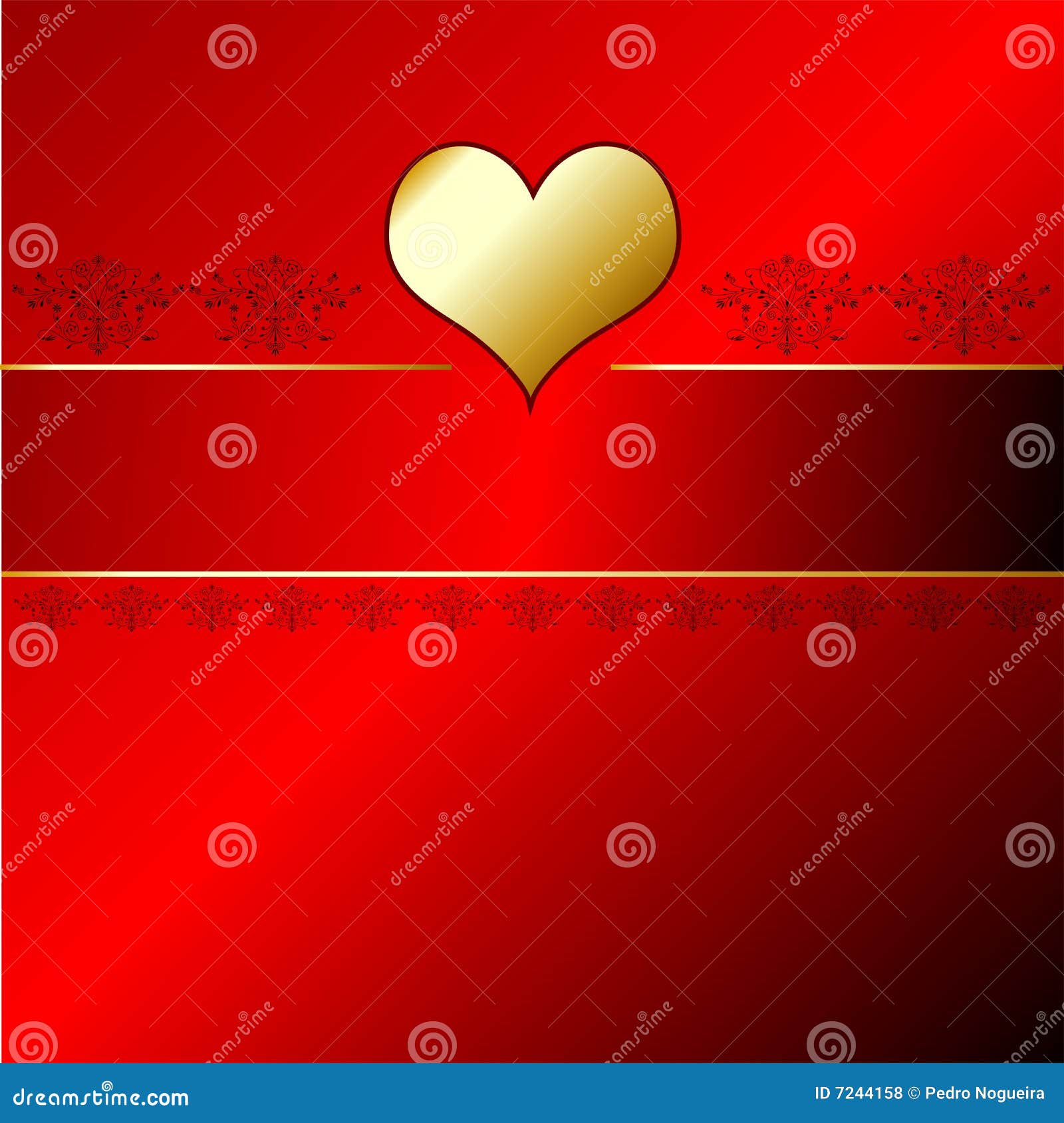 Valentines banner stock vector. Illustration of festive - 7244158