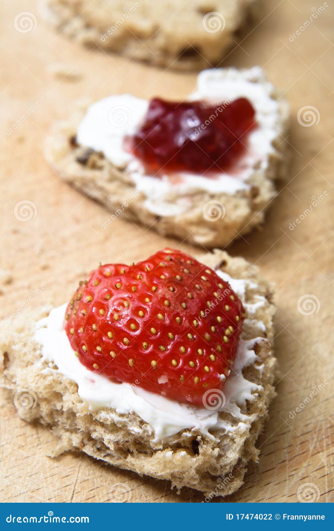 Valentines Bread Snacks stock photo. Image of fruit, sweet - 17474022