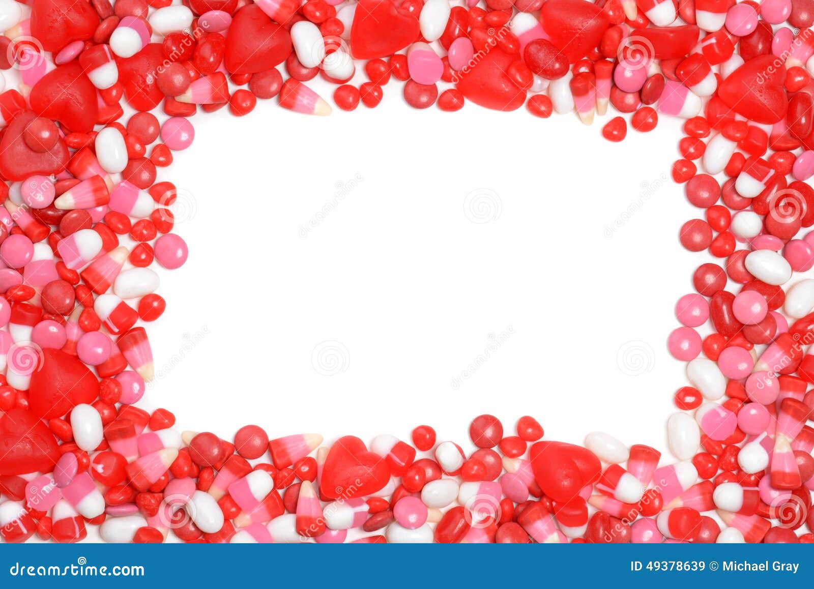 Valentines candy frame stock image. Image of love, card - 49378639