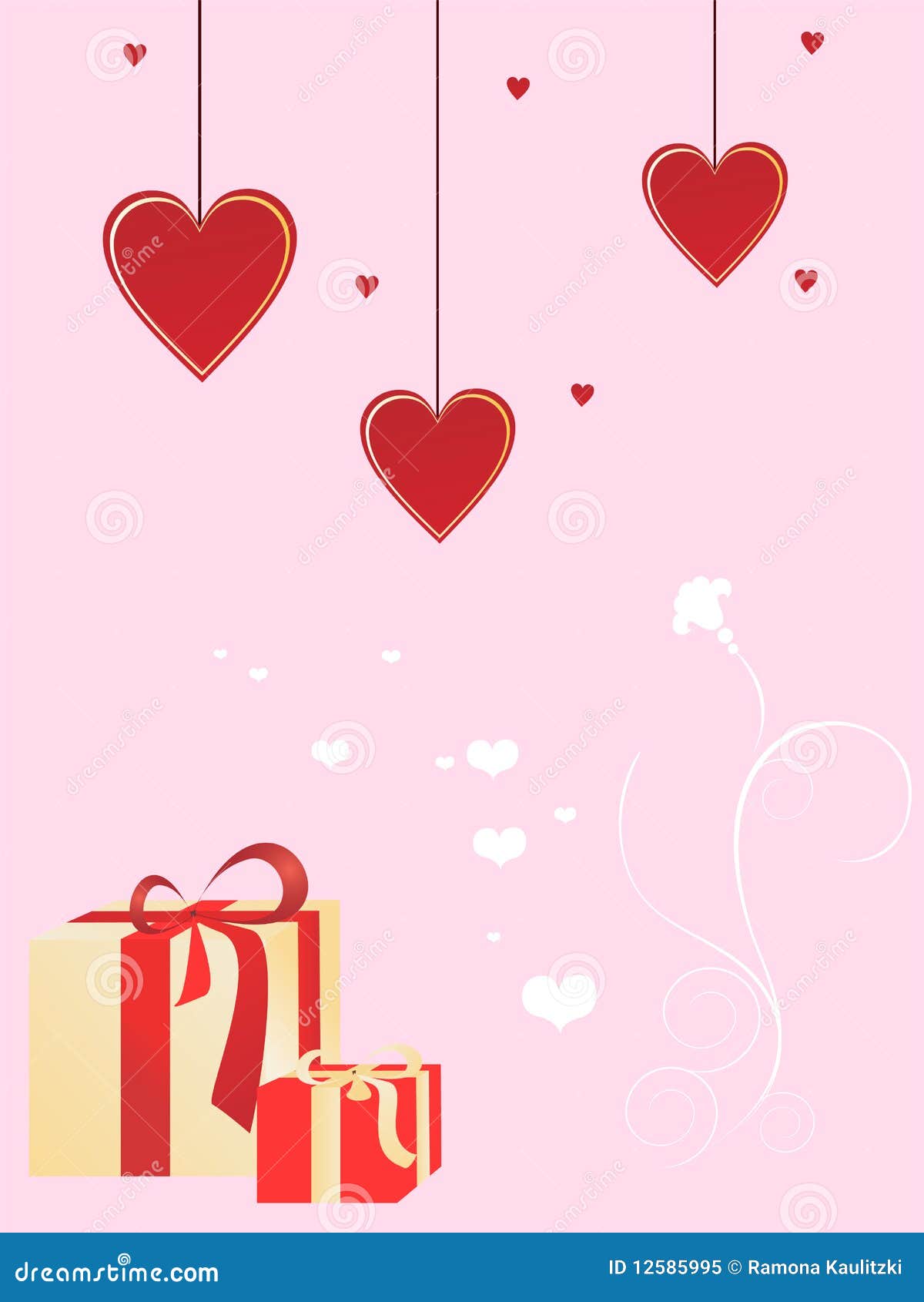 Valentines card stock vector. Illustration of celebrate - 12585995