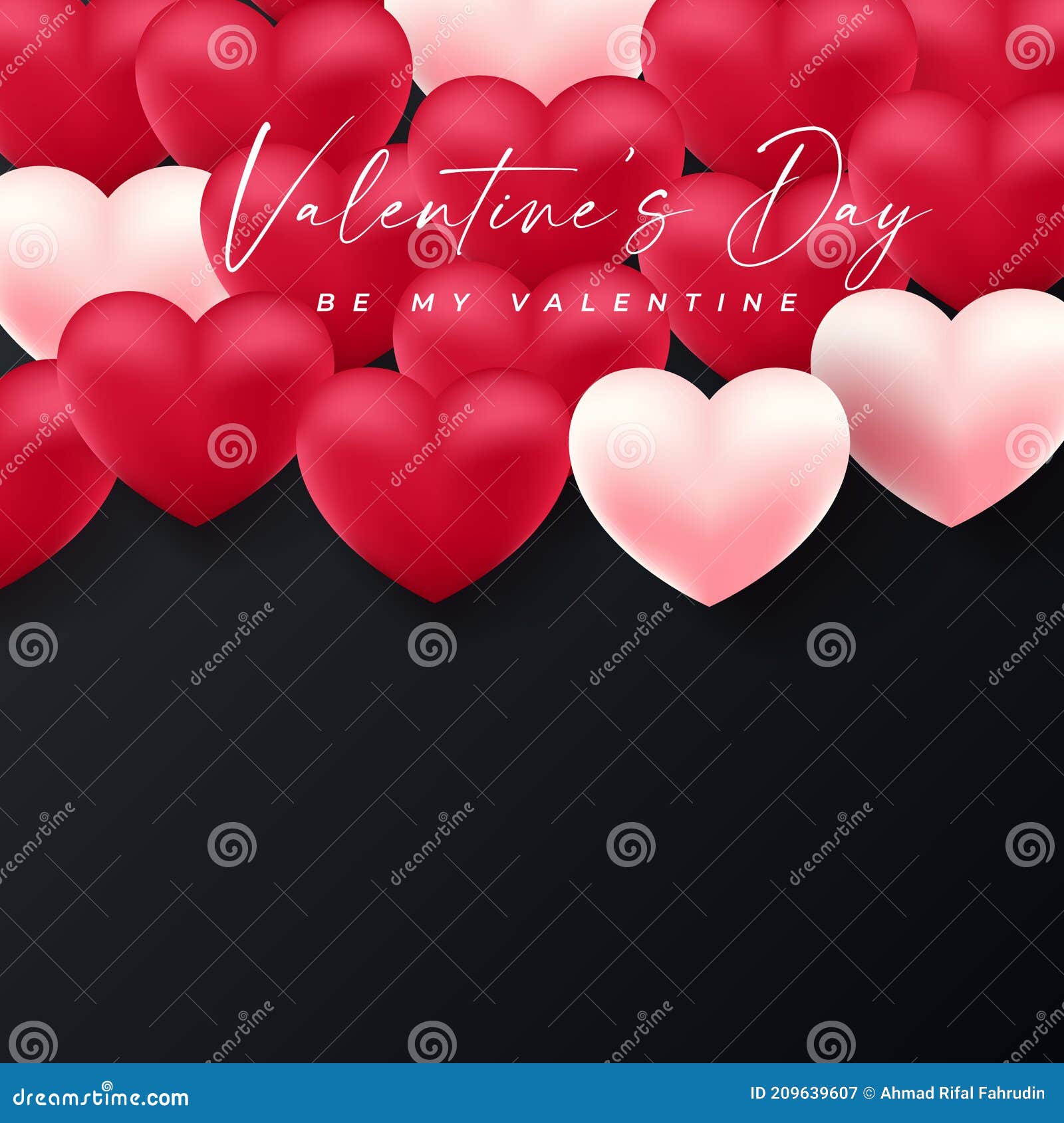 Valentines Day Background Design with Realistic Style . Vector ...