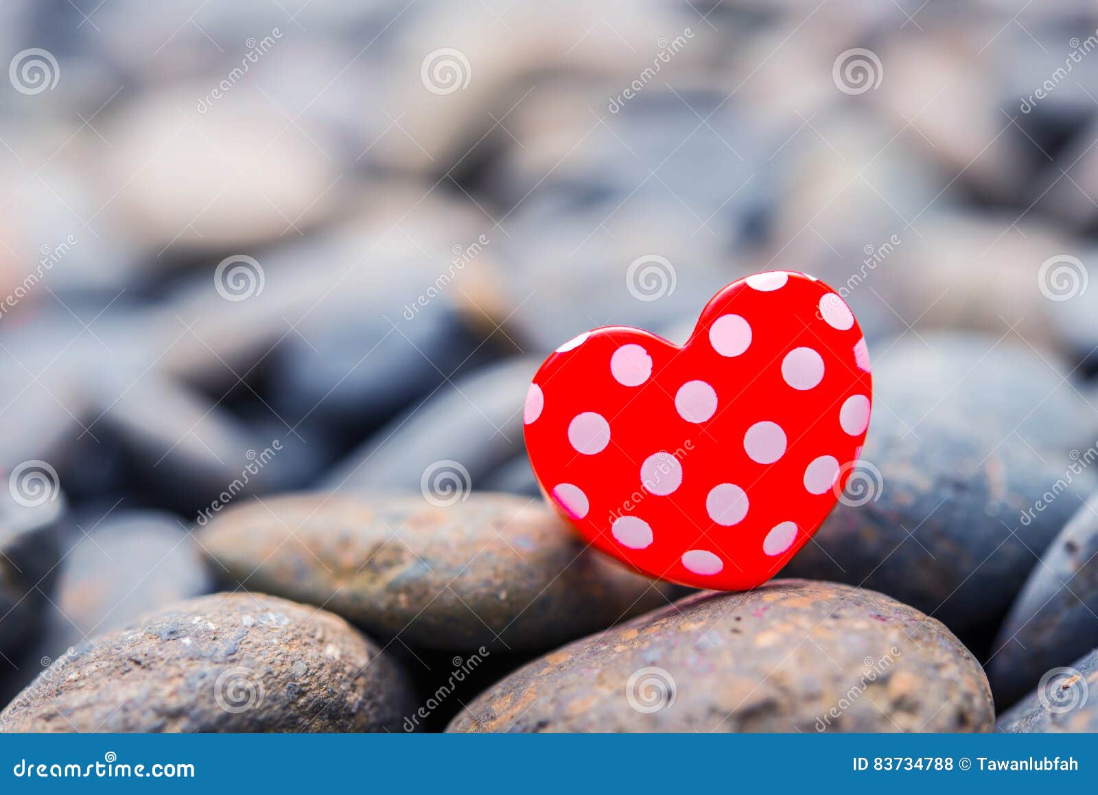 Valentines Day Background with Hearts on Ground. Stock Photo - Image of ...