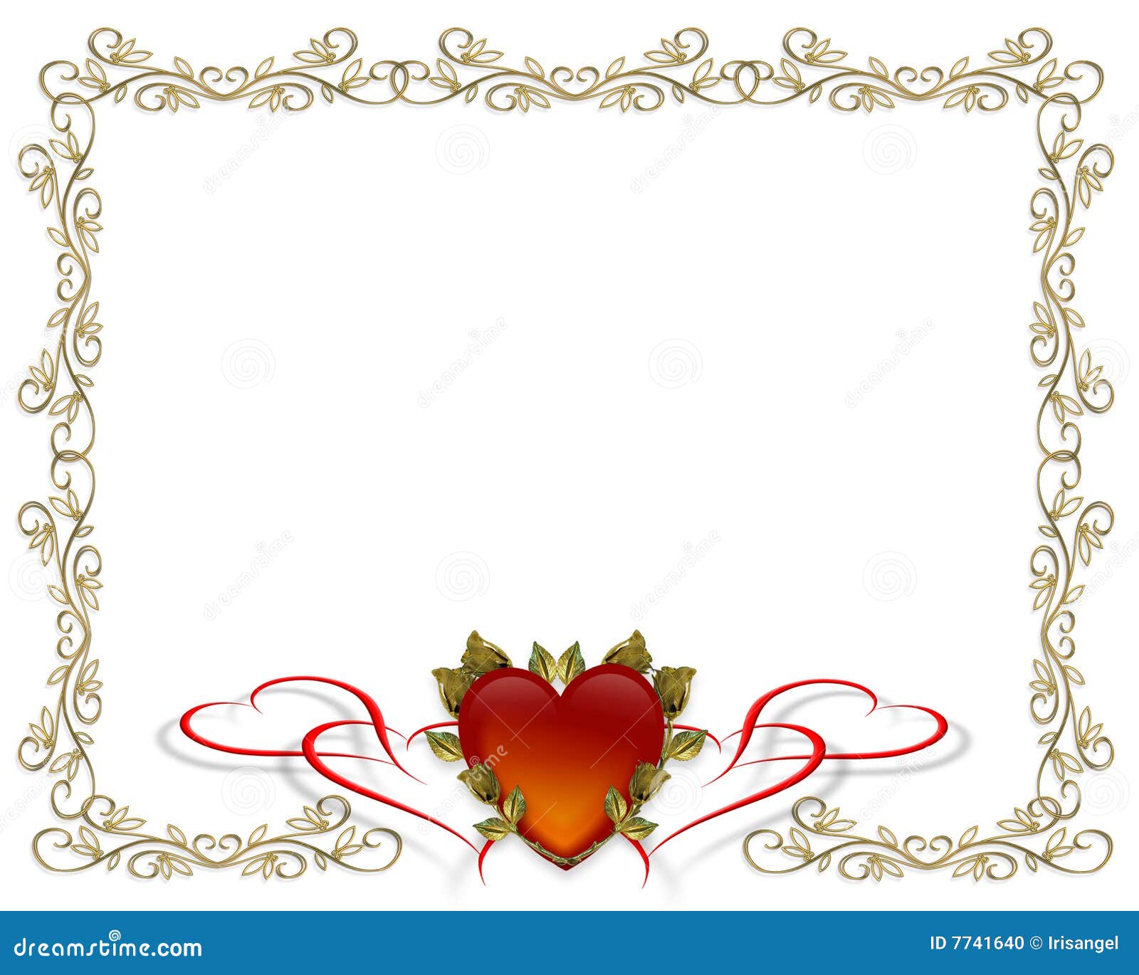 Vintage Valentines Border