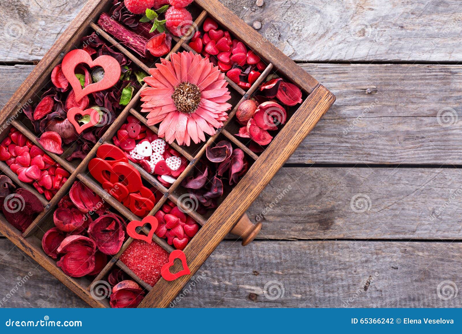 Valentines Day Little Things in a Box Stock Photo - Image of copy, gift ...