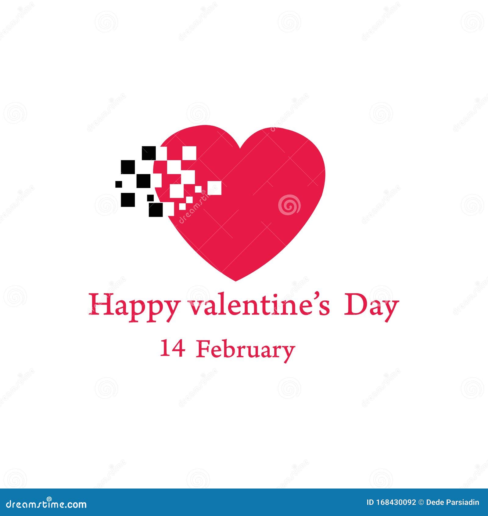 Valentines Day Logo Design Vector Illustration Template Stock Vector ...