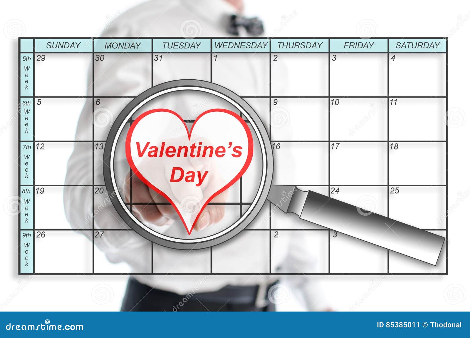 Valentines day on planner stock image. Image of reminder - 85385011