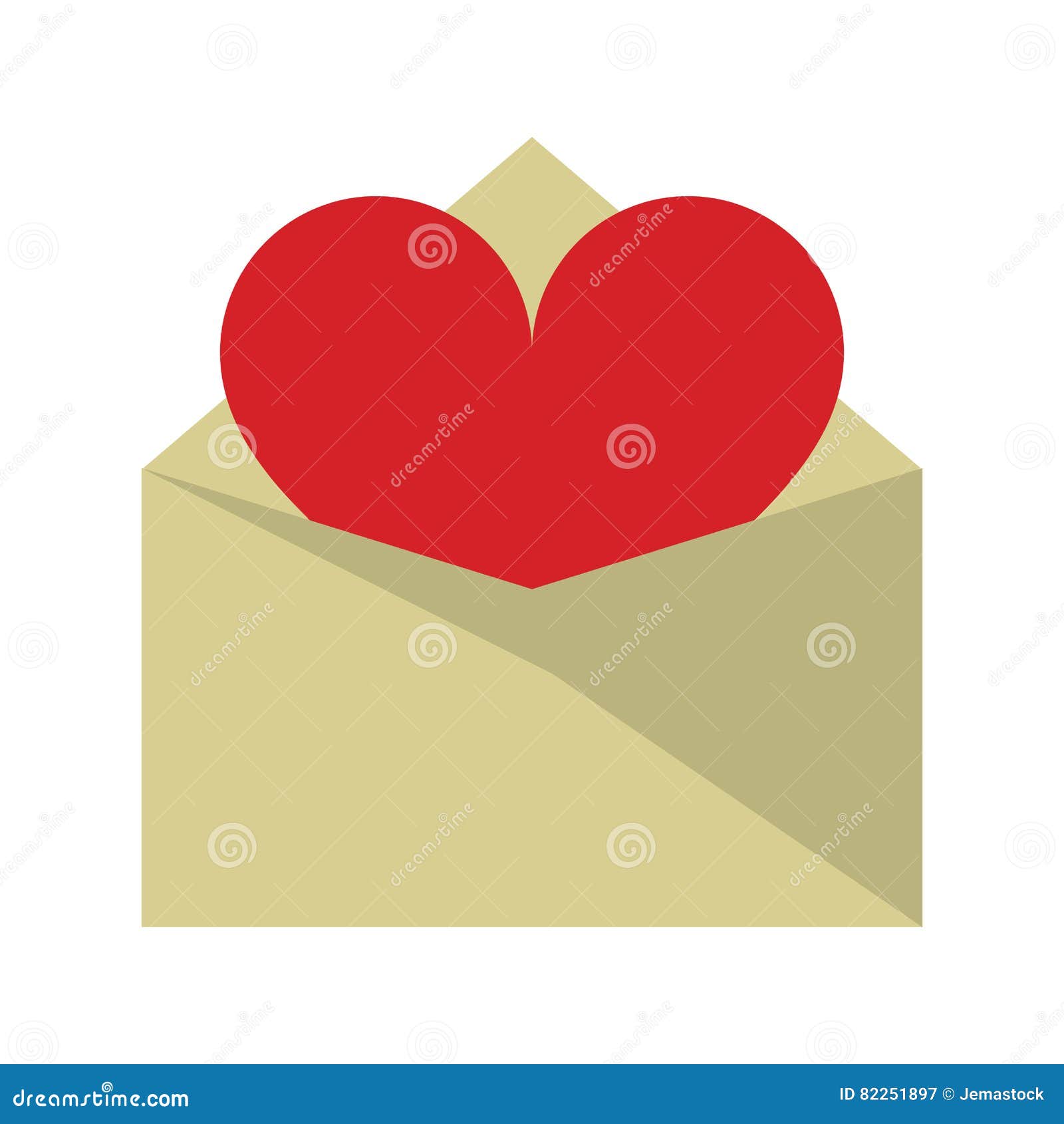 Valentines Day Romantic Mail Heart Envelope Open Stock Vector ...