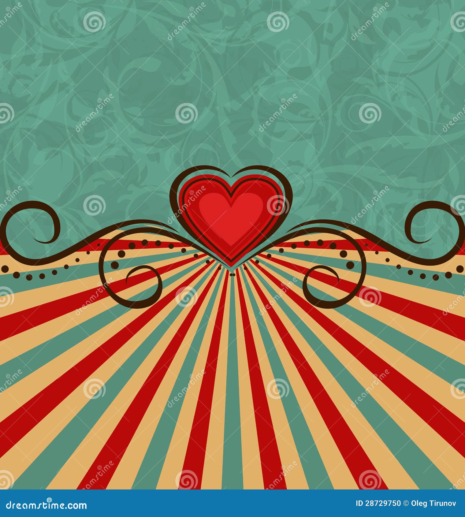 Valentines Day Vintage Background Stock Vector - Illustration of grunge ...
