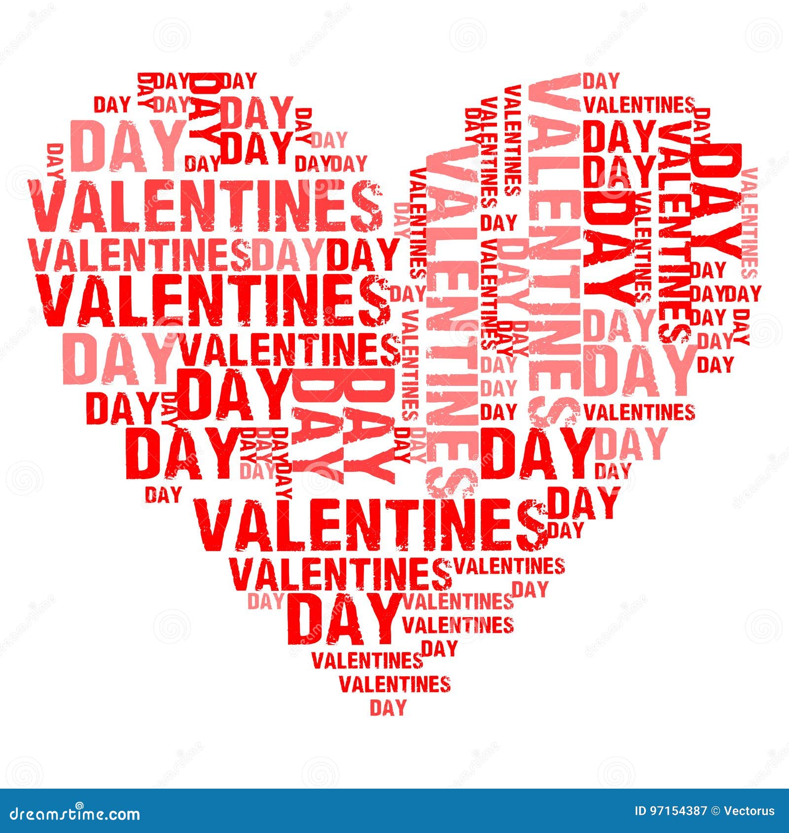 Valentines Day White BG stock vector. Illustration of symbol - 97154387