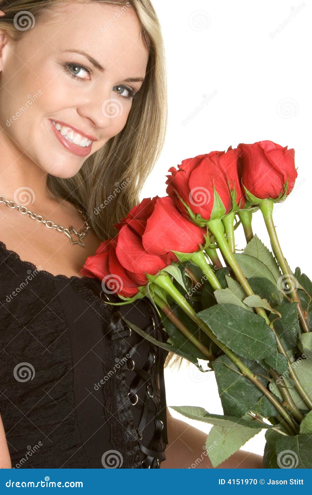 Valentines Day Woman stock photo. Image of romantic, love - 4151970