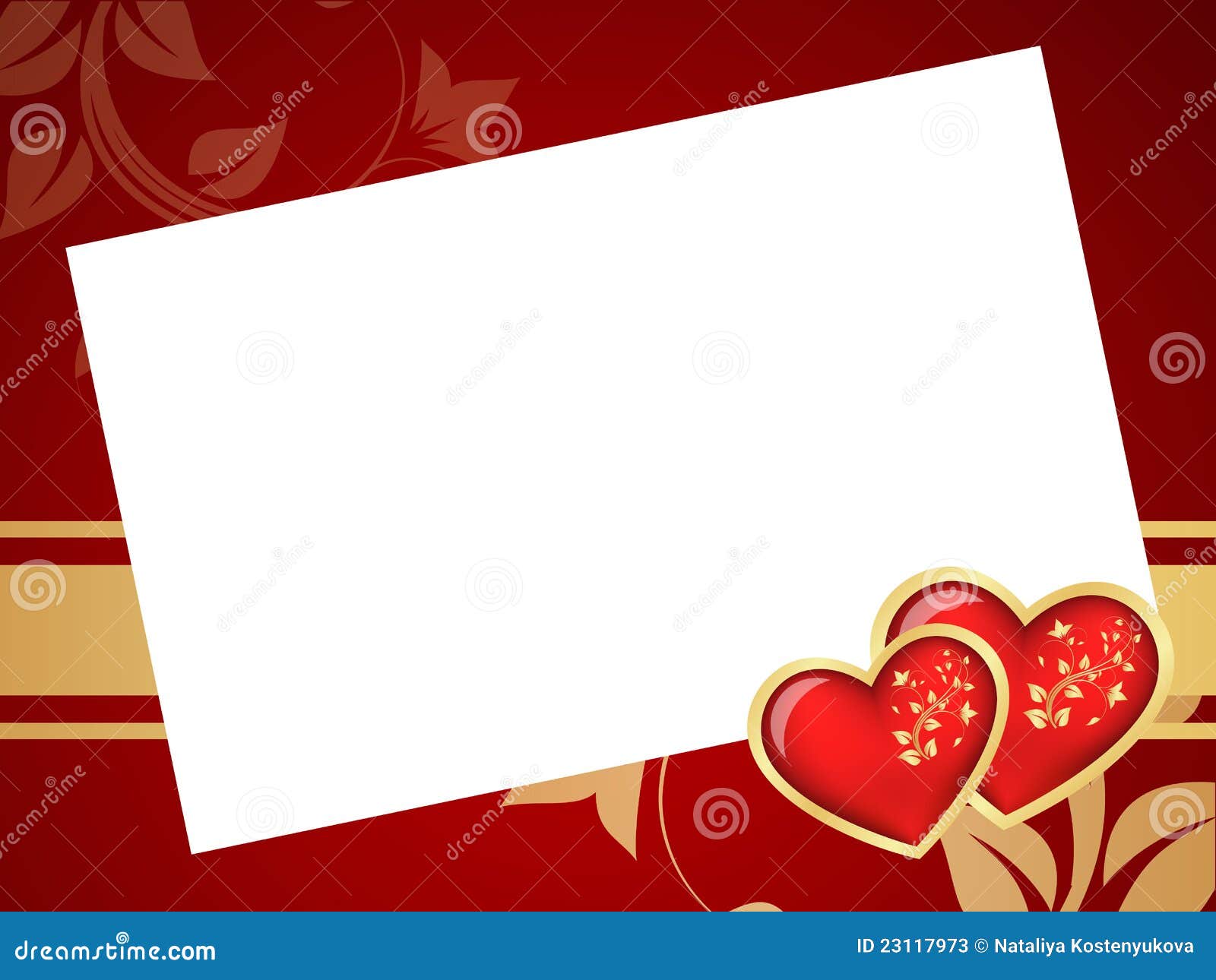 Valentines Frame Background. Stock Vector - Illustration of template ...