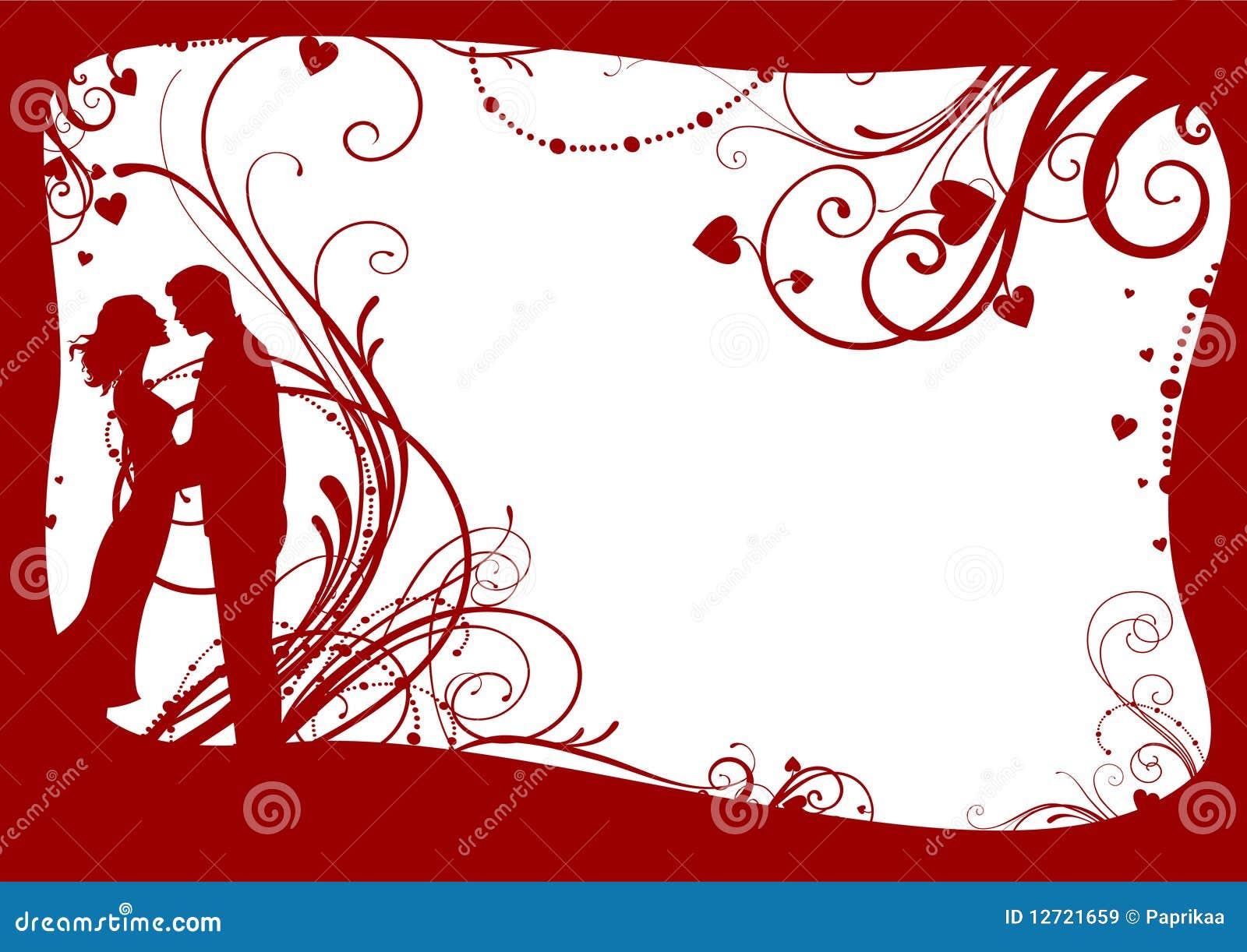 Valentines Frame with Couple Stock Vector - Illustration of abstract ...