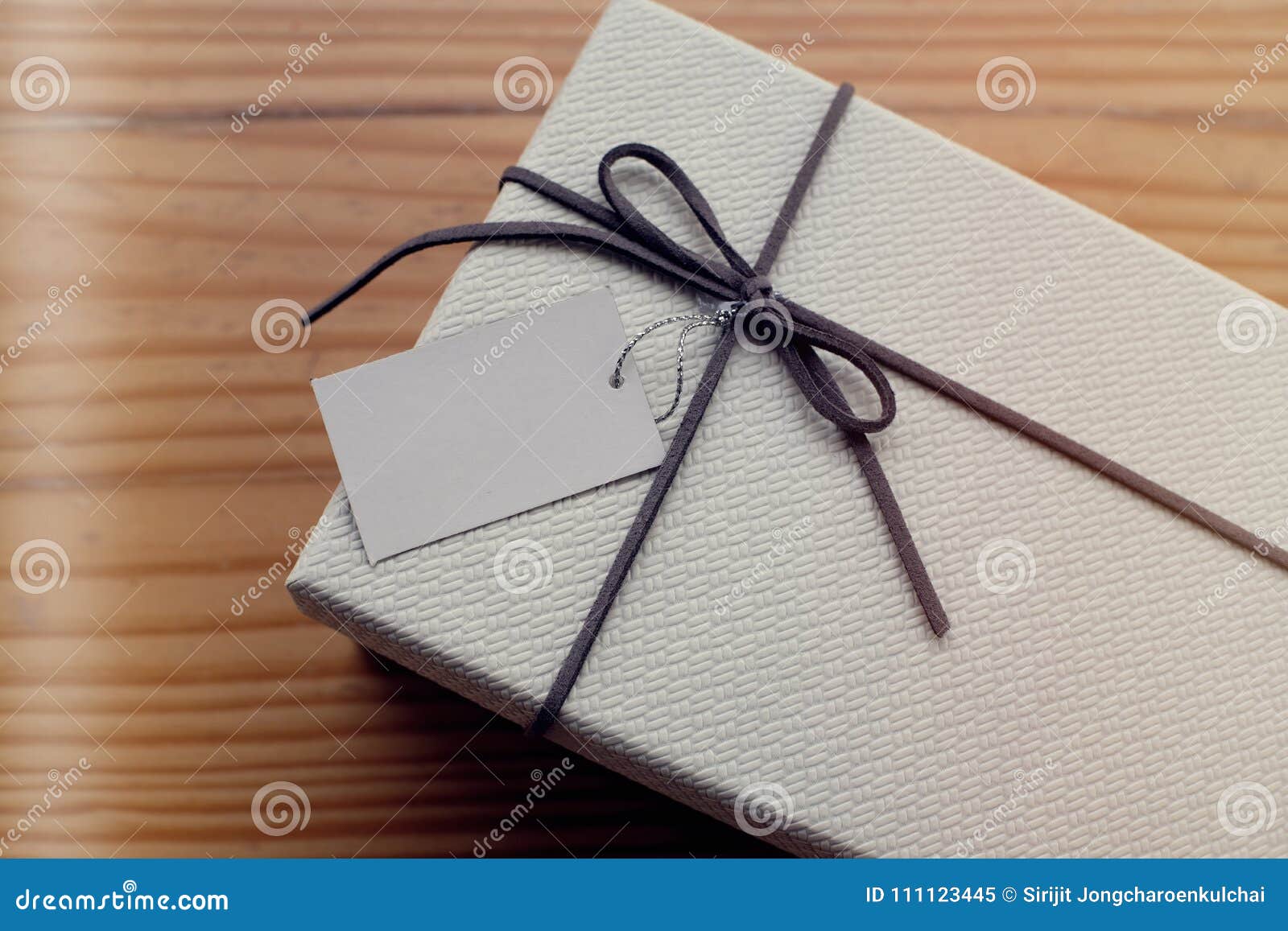Valentines Gift Box with Tag. Stock Image - Image of color, shiny ...