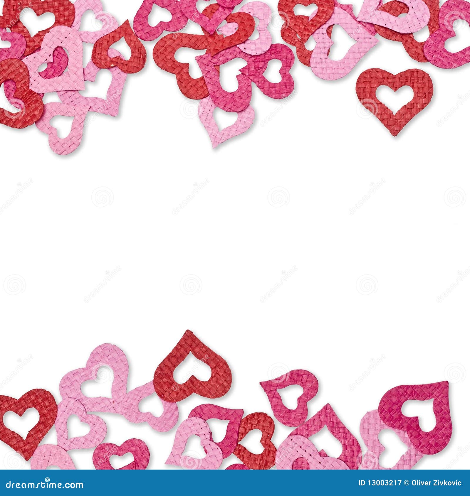 Valentines Gift Card with Hearts Stock Illustration - Illustration of ...