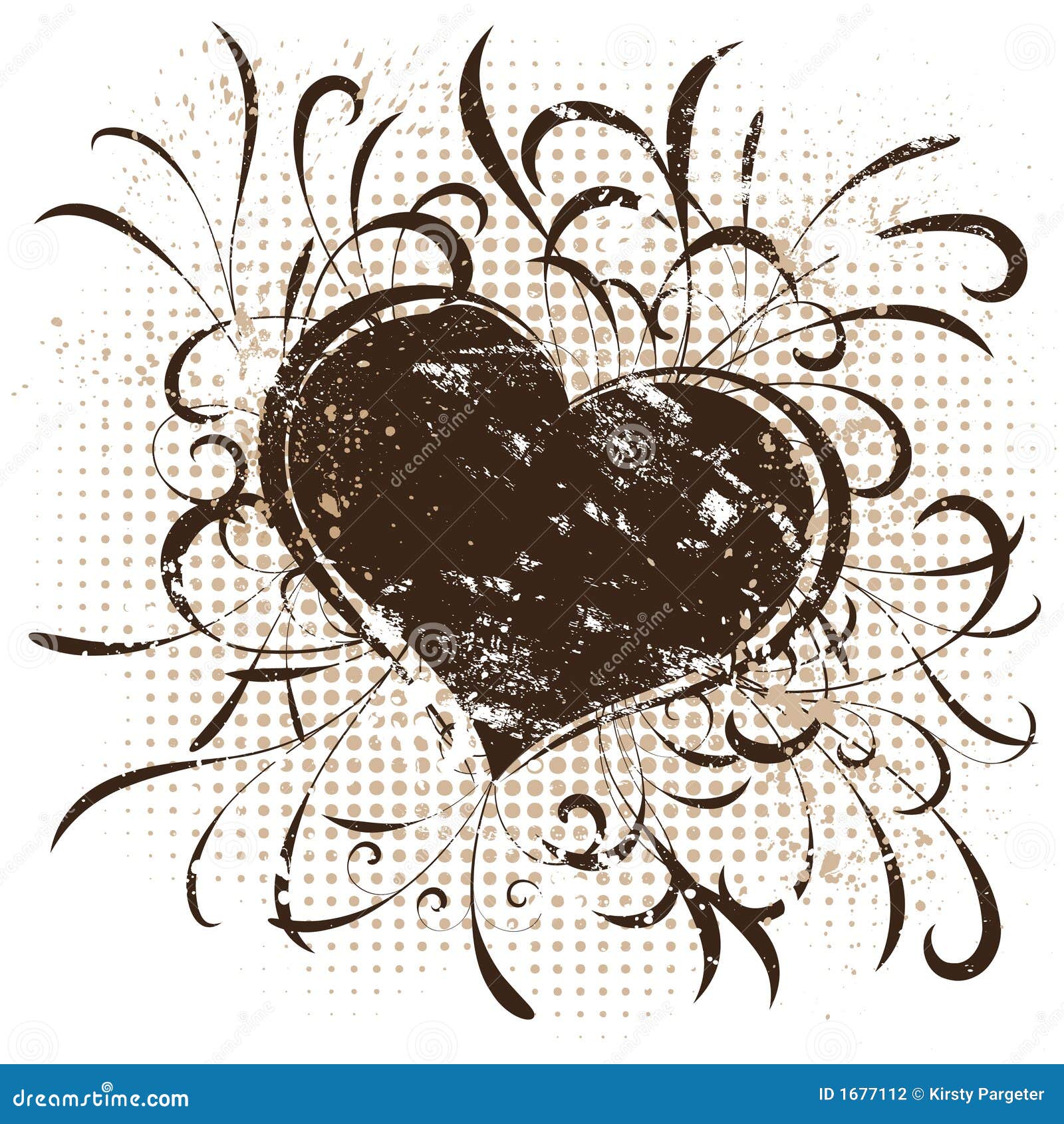 Valentines grunge stock vector. Illustration of valentines - 1677112