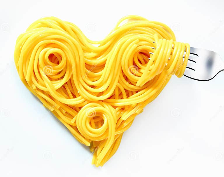 Valentines Heart Spaghetti stock image. Image of cooking - 23434411