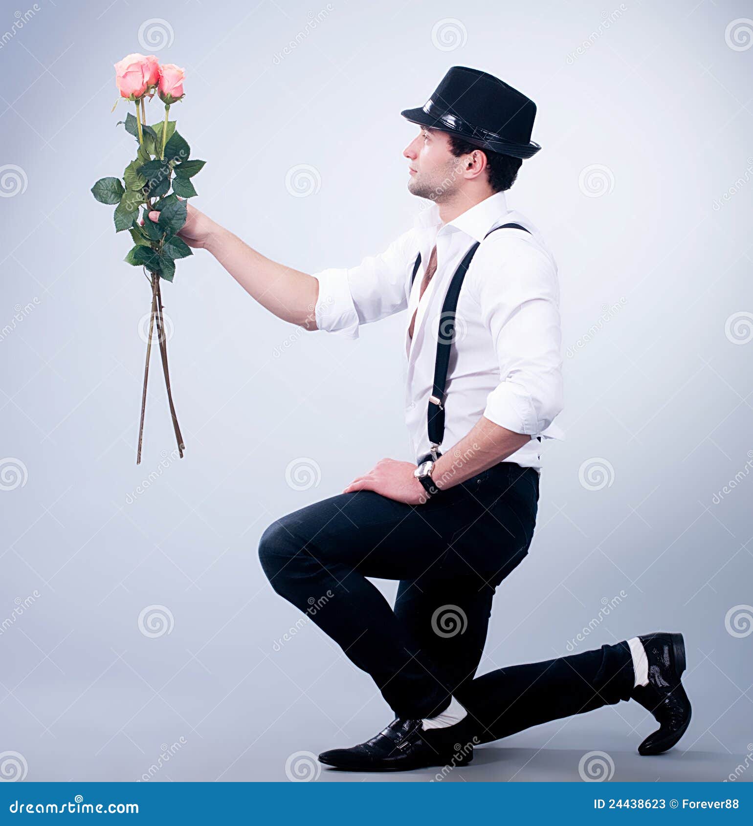 Valentines man stock image. Image of male, model, color - 24438623