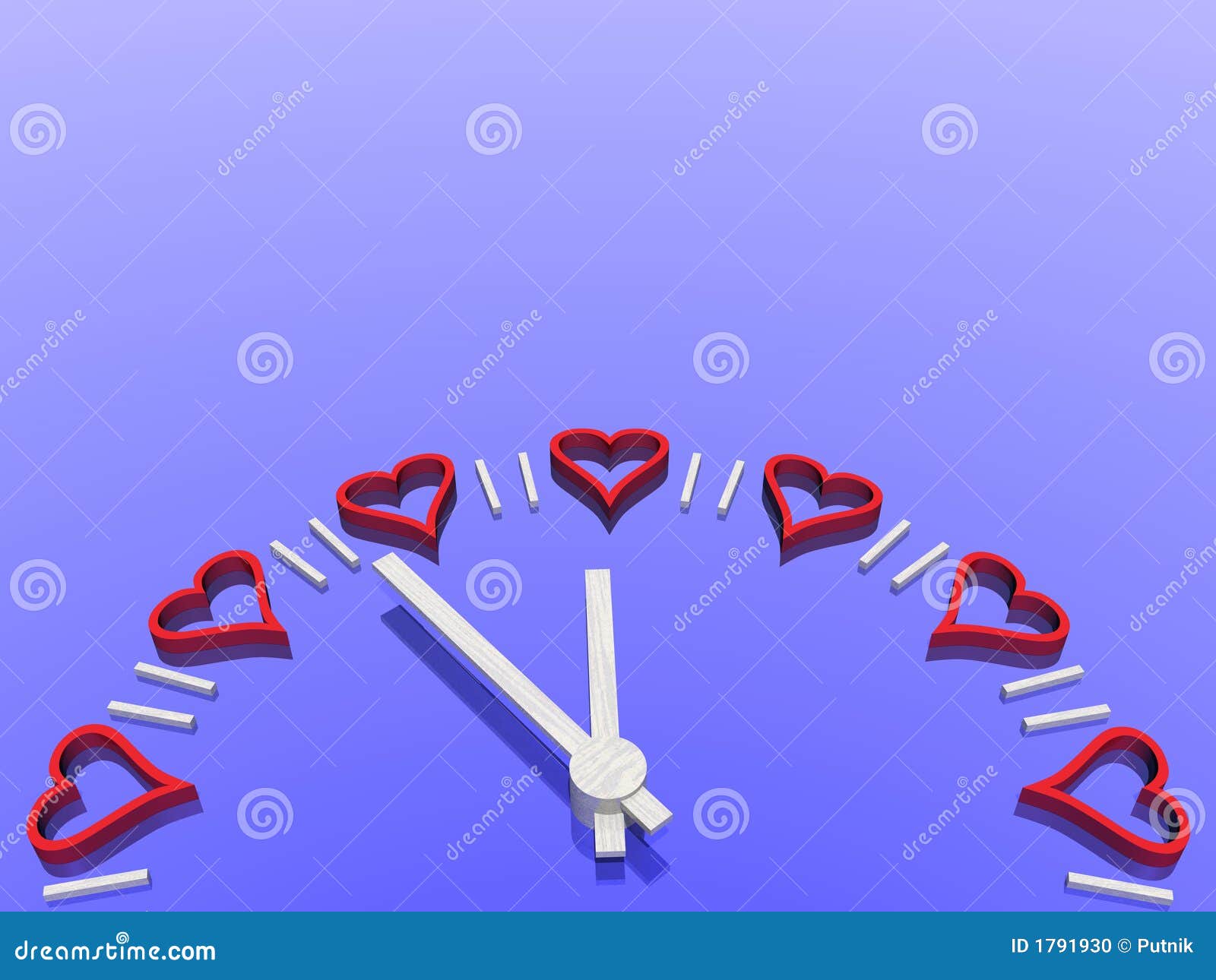 Valentines watch stock illustration. Illustration of minute - 1791930