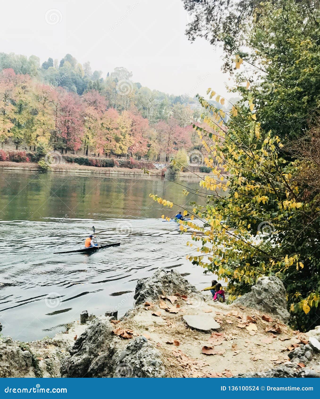 Valentino stock photo. Image of lake, turin, park, valentino - 136100524