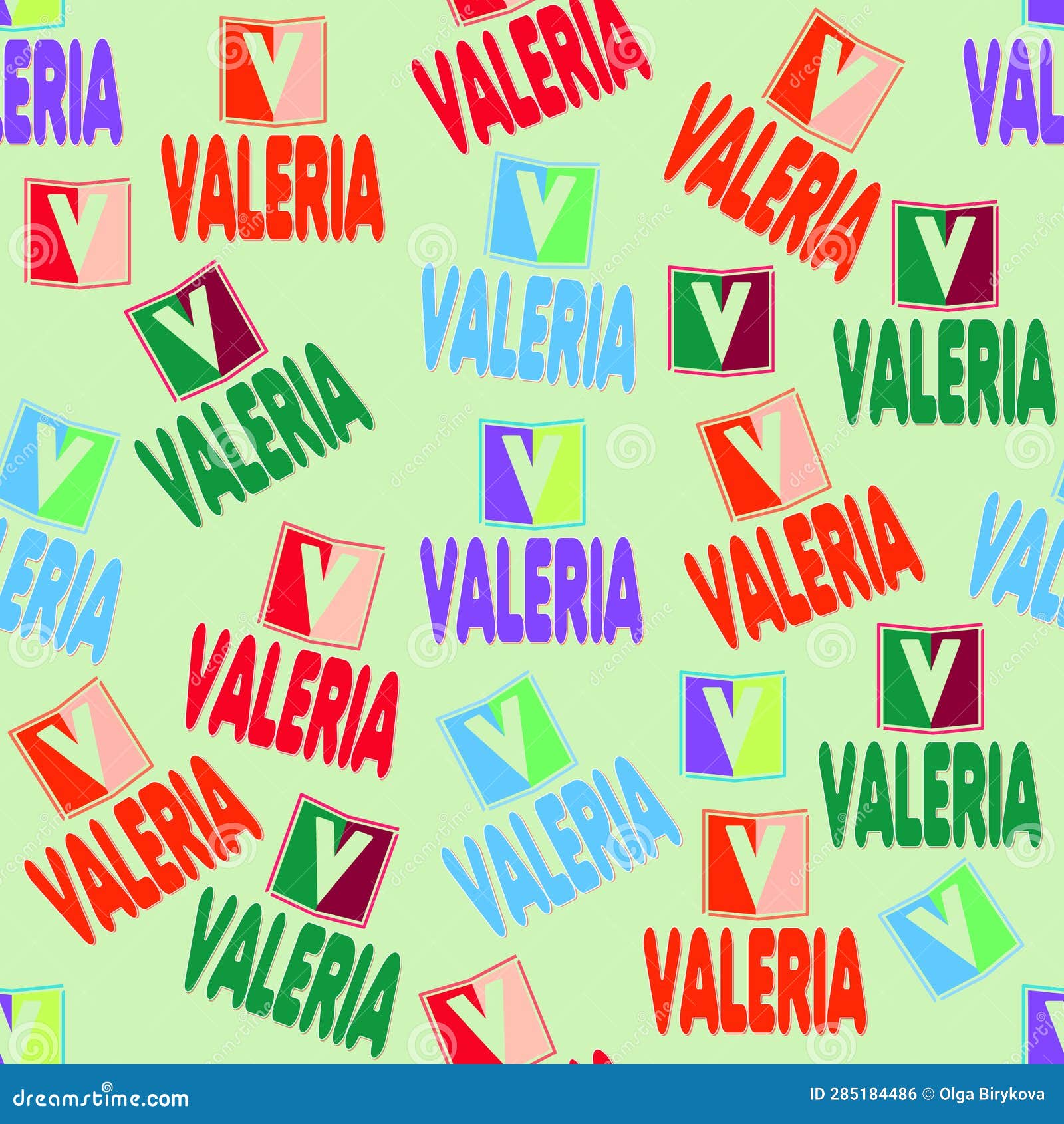 Valeria Pattern Royalty-Free Stock Image | CartoonDealer.com #285184486