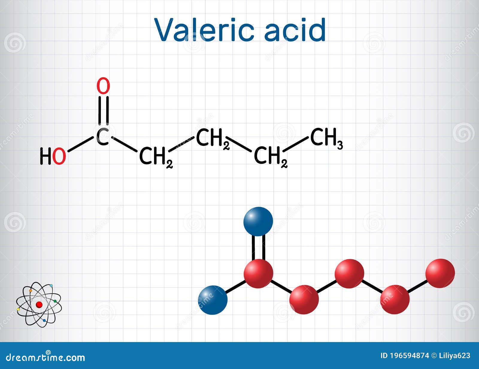 Valeric Acid Structure