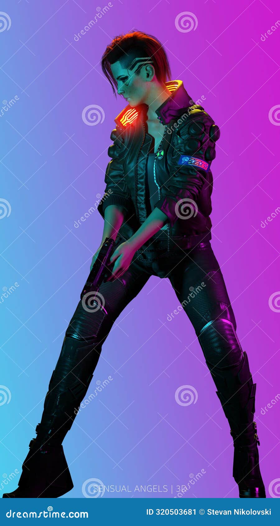 Valerie Cyberpunk 2077 Vertical 4K Editorial Image | CartoonDealer.com ...