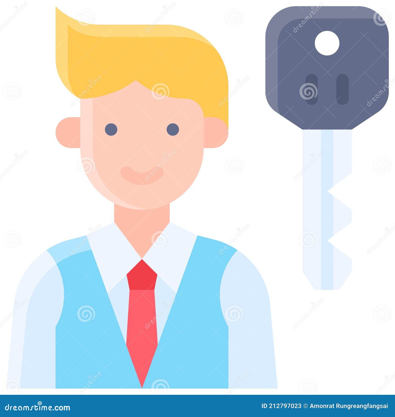 Valet Boy Icon, Parking Lot Related Vector Stock Vector - Illustration ...