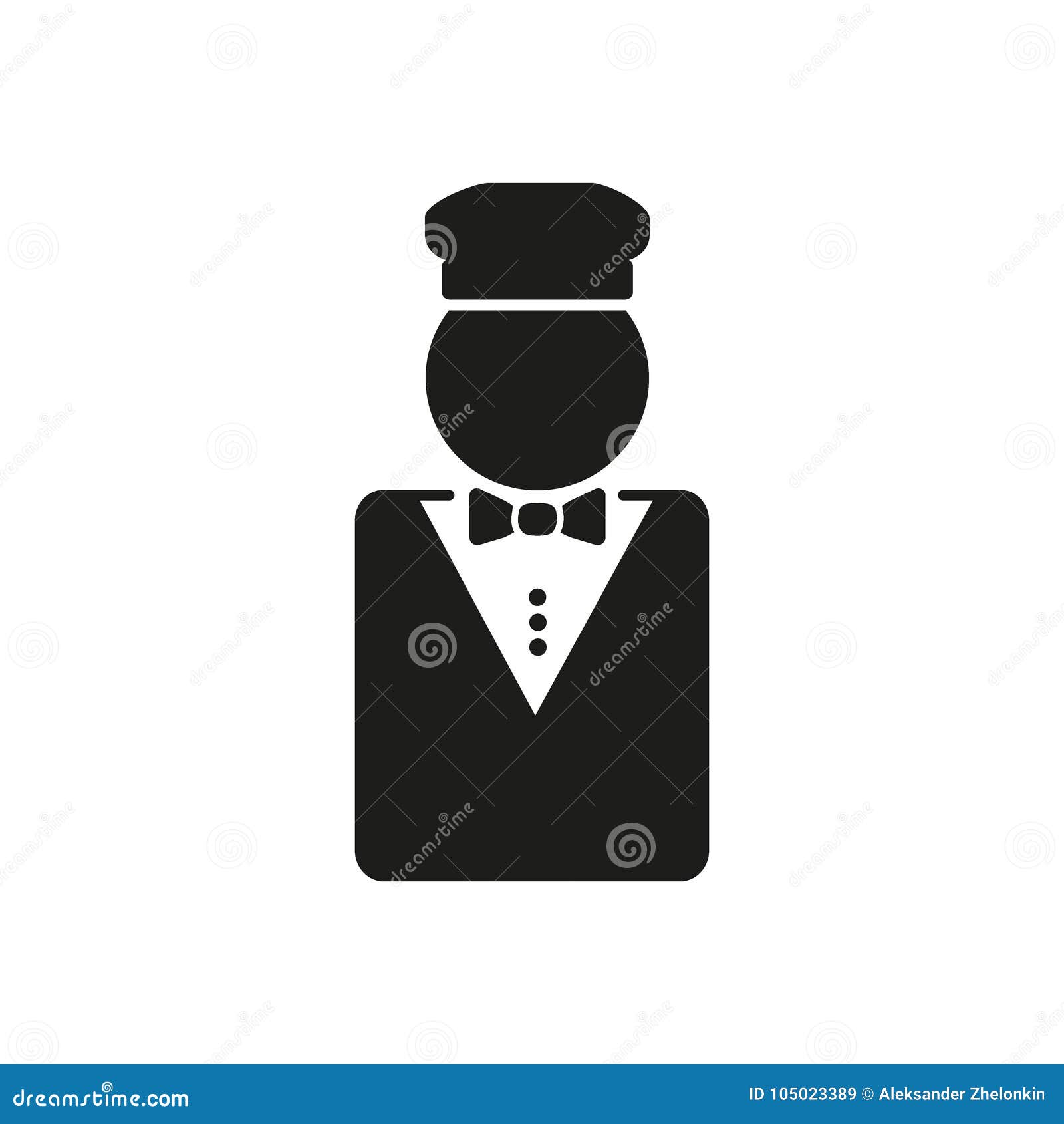 Valet Icon. Flat Solid Pictogram Isolated On White Background ...