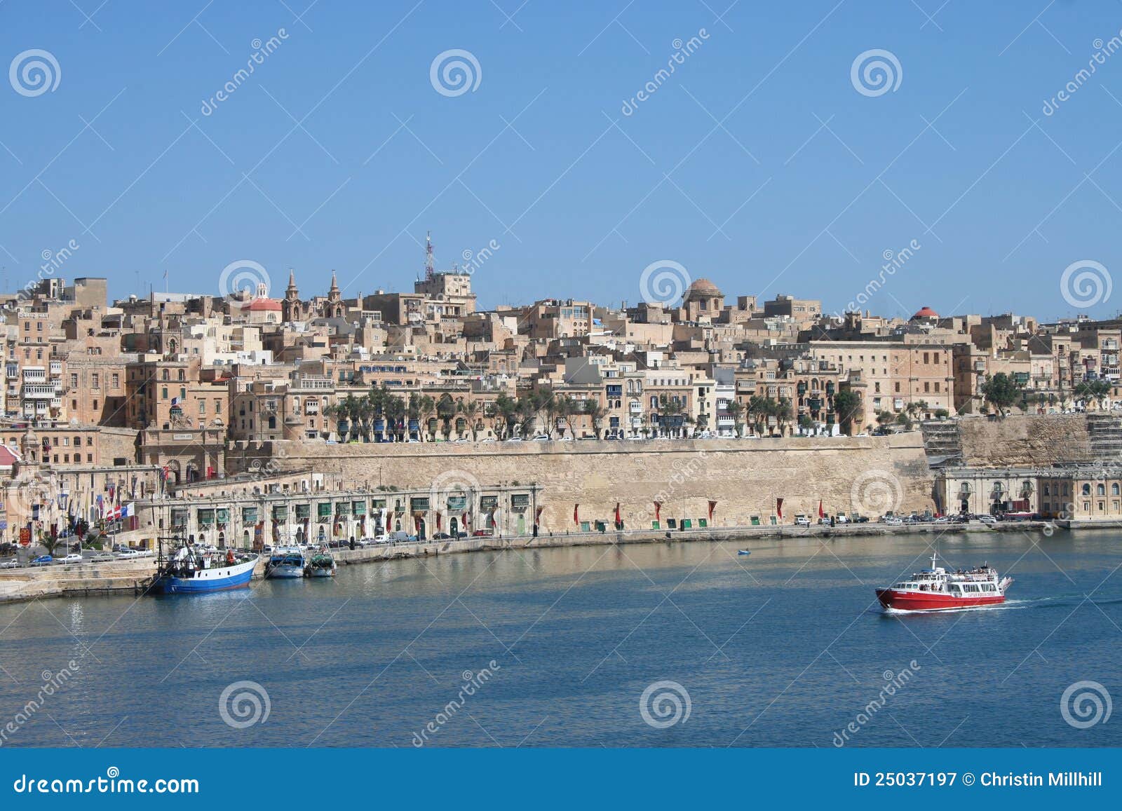 Valetta, Malta editorial photography. Image of harbor - 25037197