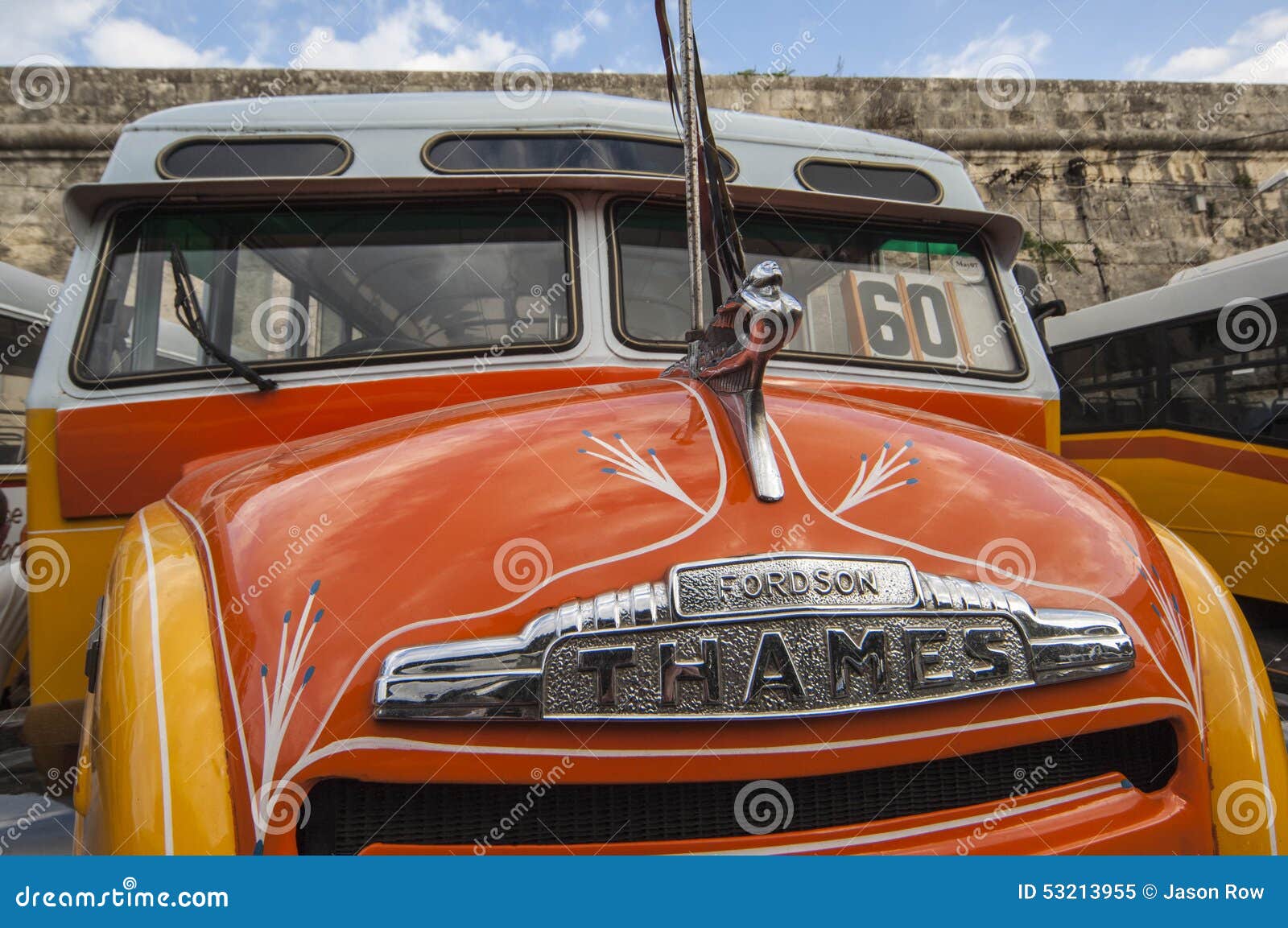 VALETTA/MALTA - Colorful Old Buses Editorial Image - Image of ...